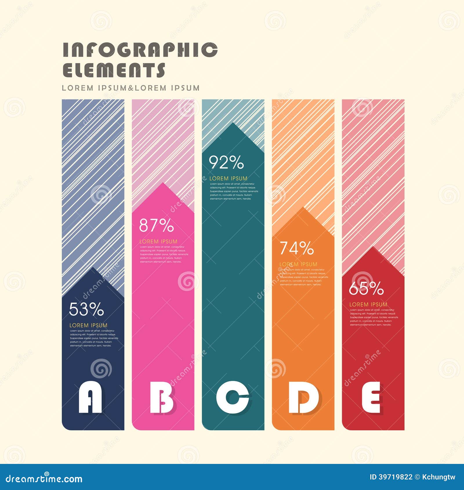 Creative Histogram Infographics Design Stock Vector - Illustration of ...