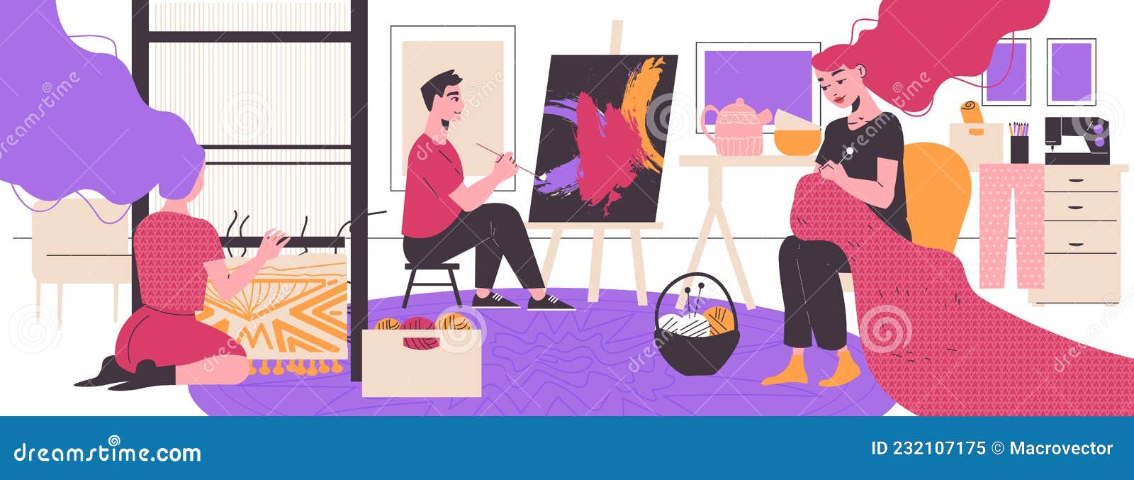 Creative Hobby Background stock vector. Illustration of creative ...