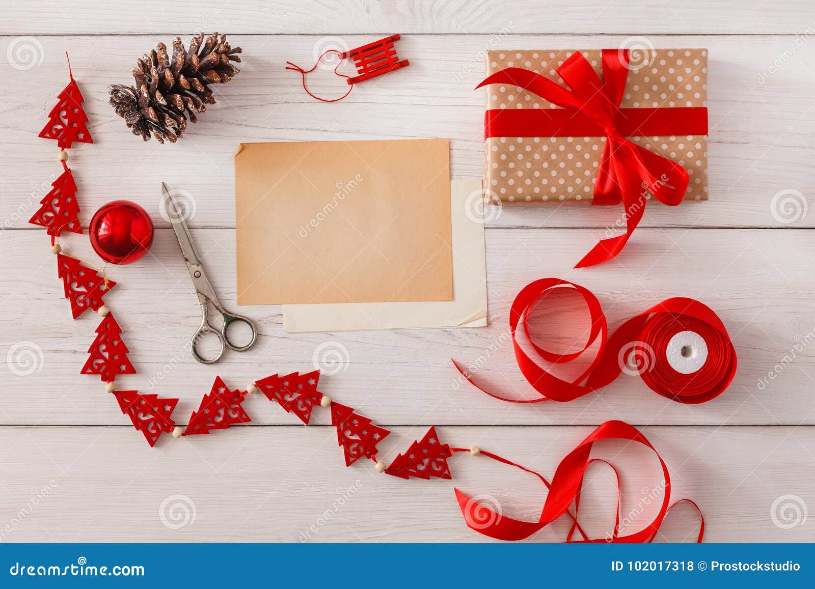 Creative Hobby. Handmade Tools for Making Christmas Present in Box ...