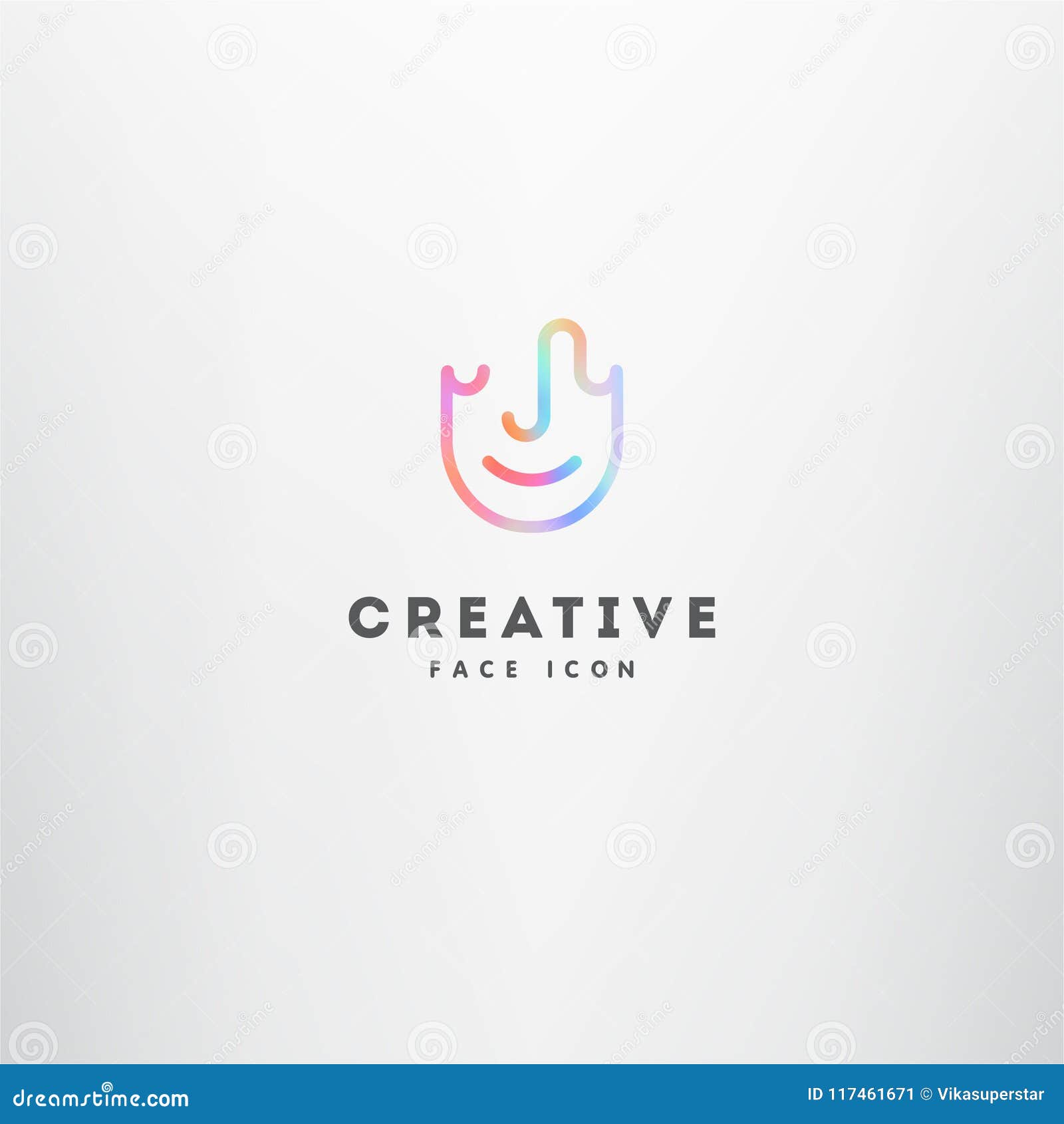 Creative Face Logo Vector Illustration Stock Vector - Illustration of ...