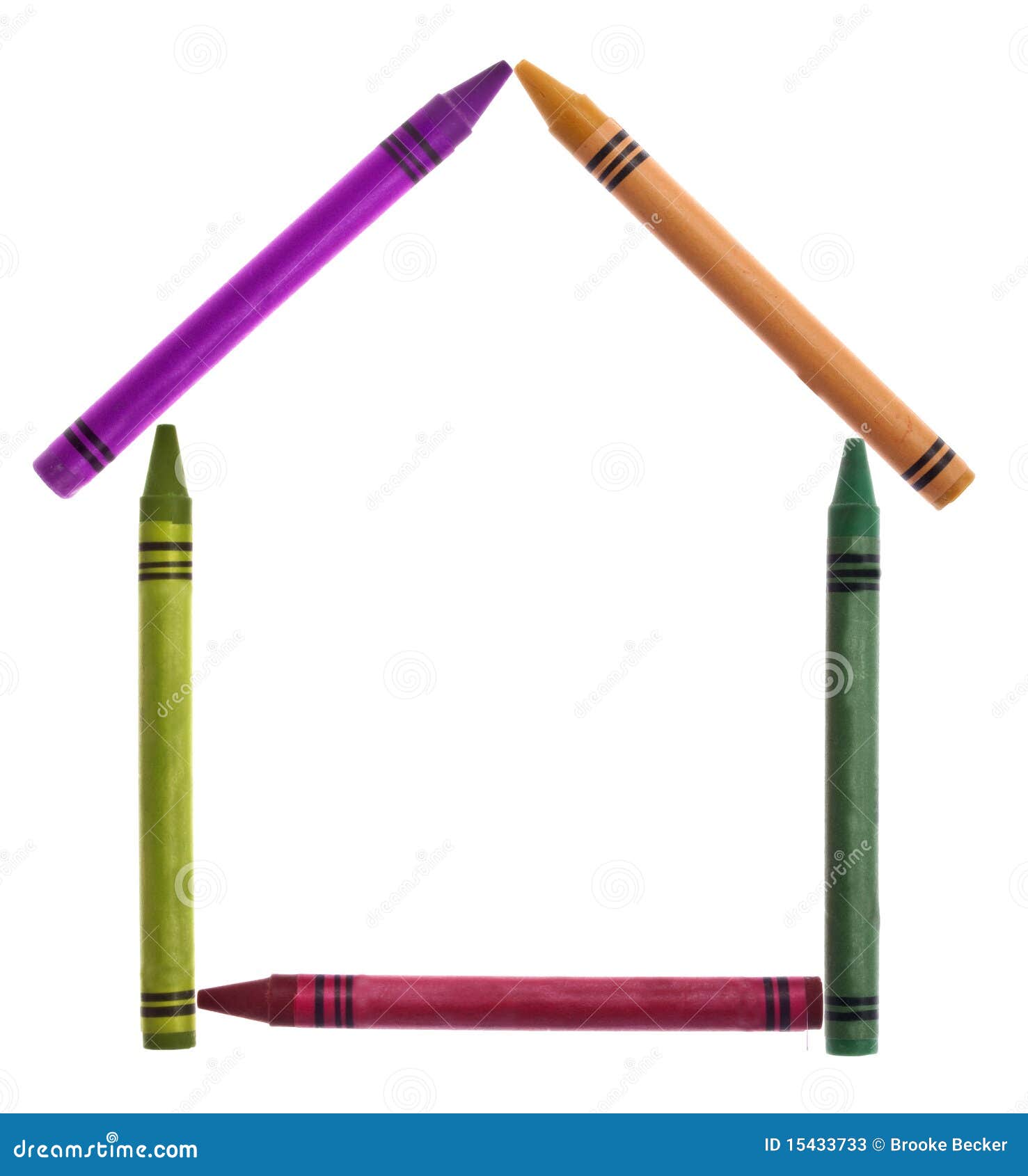Creative Home stock image. Image of innovative, crayon - 15433733