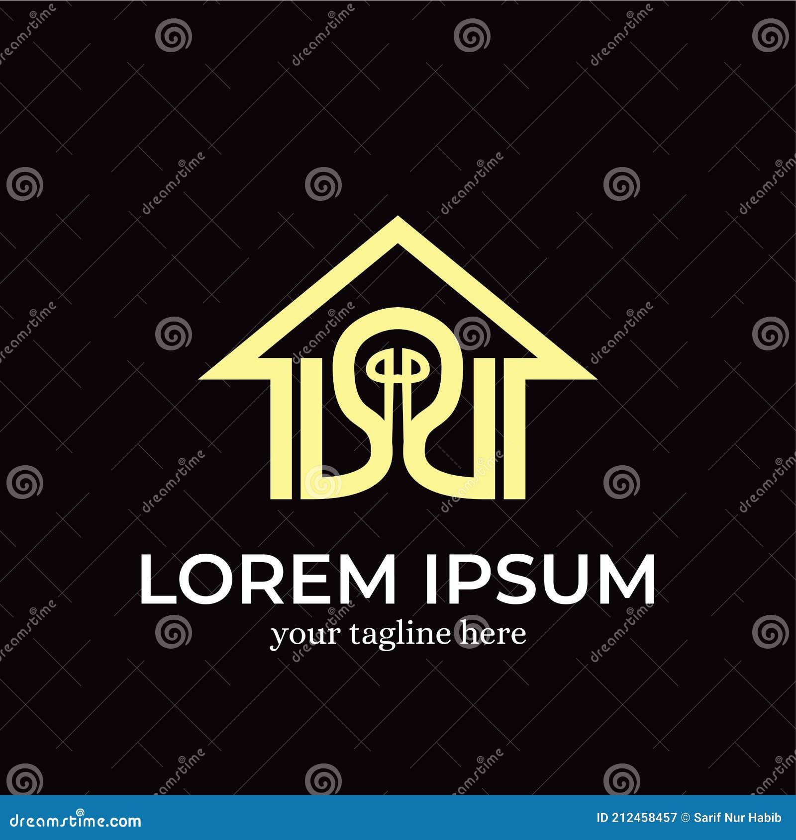 Creative Home Logo Design Template Inspiration - Vector Stock Vector ...