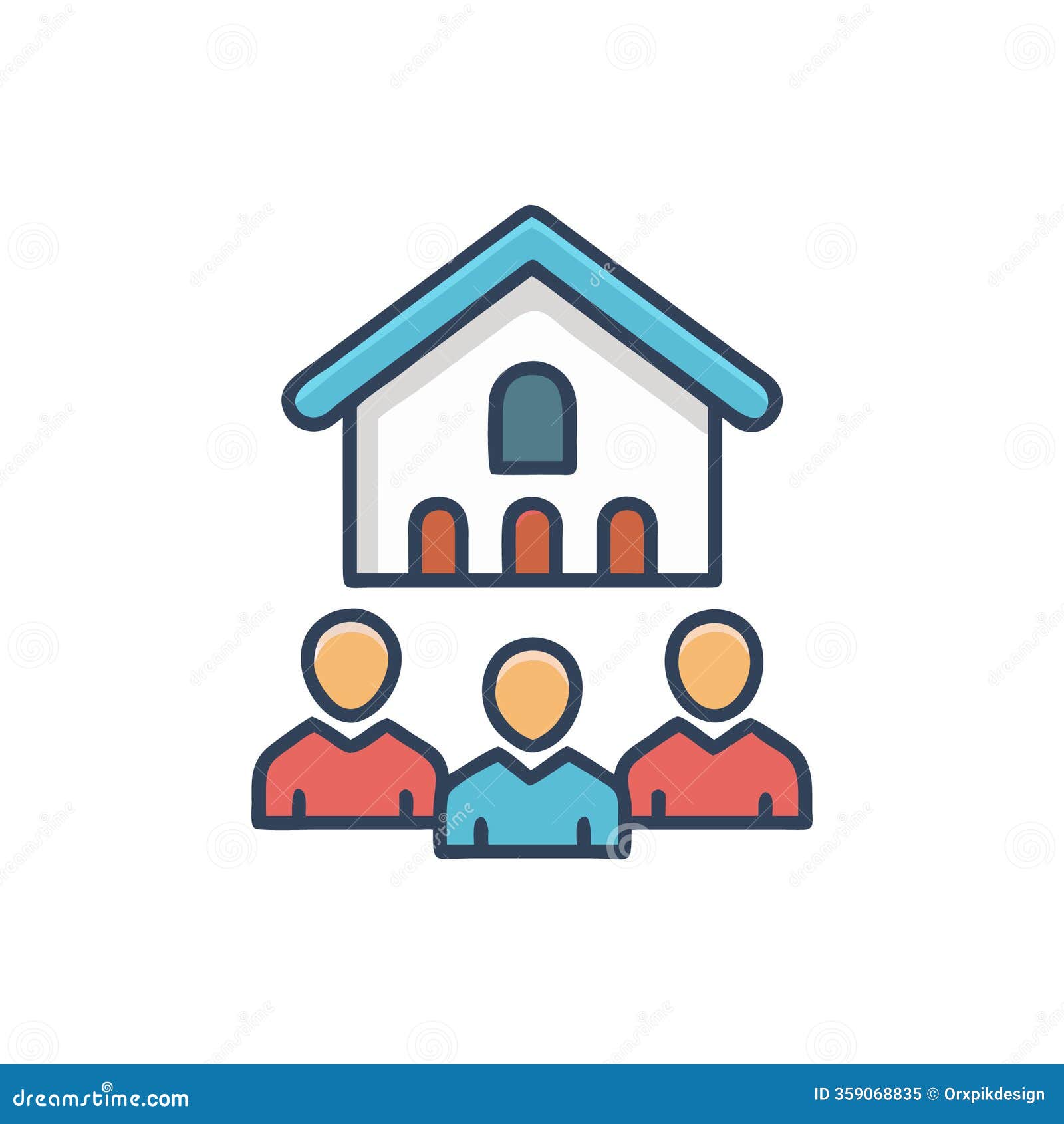 Designers Community Collaborative Workspace Minimalistic Line Art ...