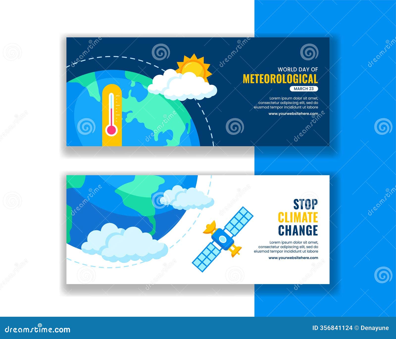 Creative Horizontal Banner Template With Various Optical Devices ...