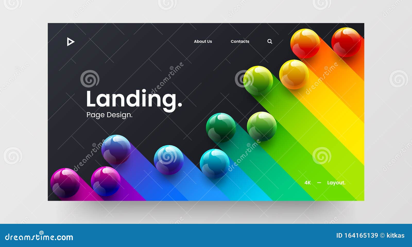 Creative Horizontal Banner Template With Various Optical Devices ...