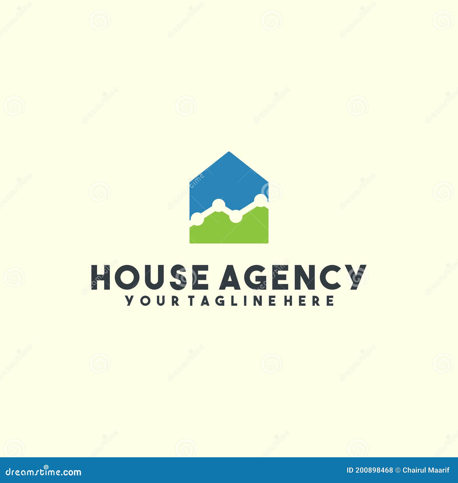 Creative House Agency Logo Design Stock Illustration - Illustration of ...