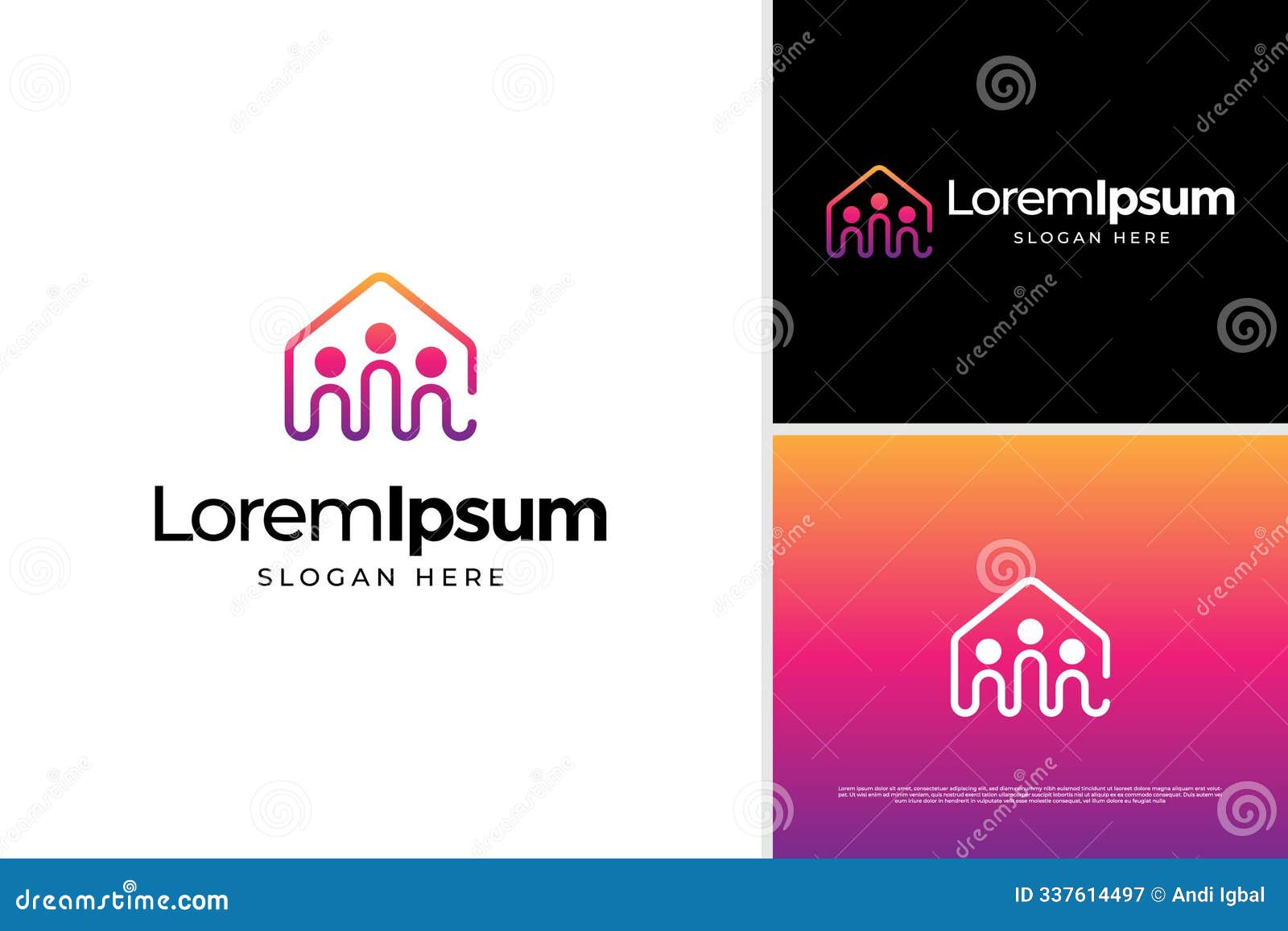 Creative House Silhouette Icon Logo Cartoon Vector | CartoonDealer.com ...