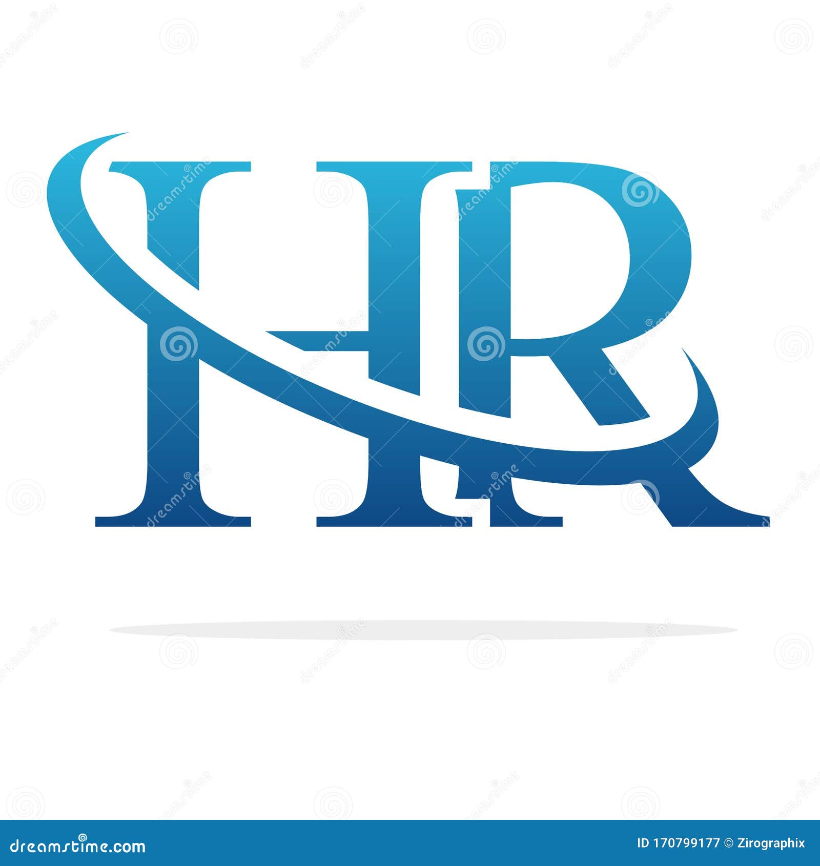 Creative HR Logo Icon Design Stock Vector - Illustration of clean, text ...
