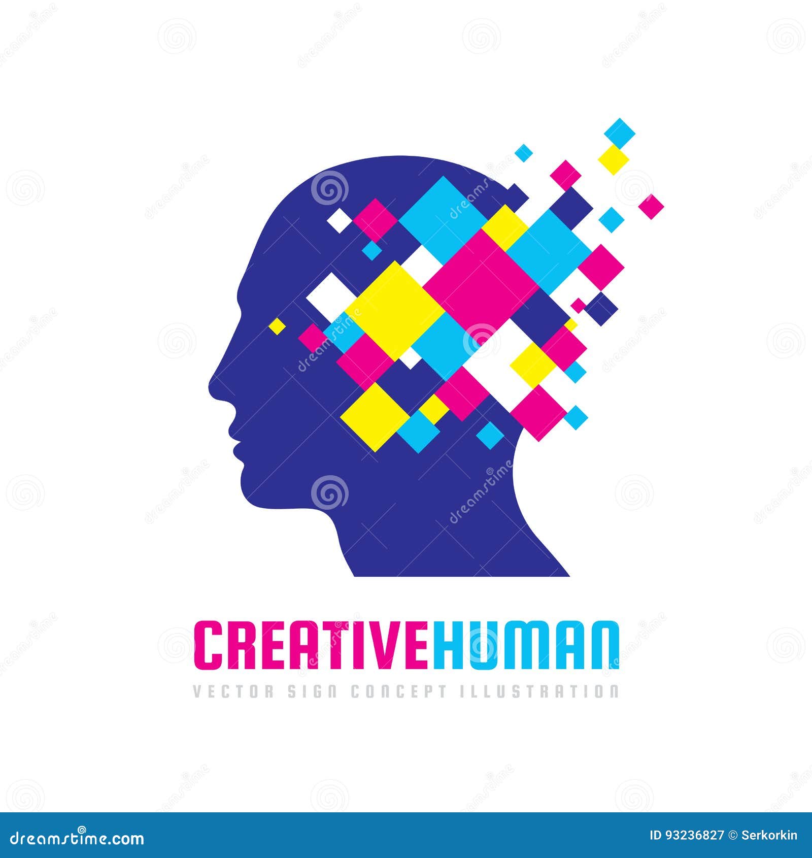 Creative Human Body With Touch Points Words Body Parts Stock ...