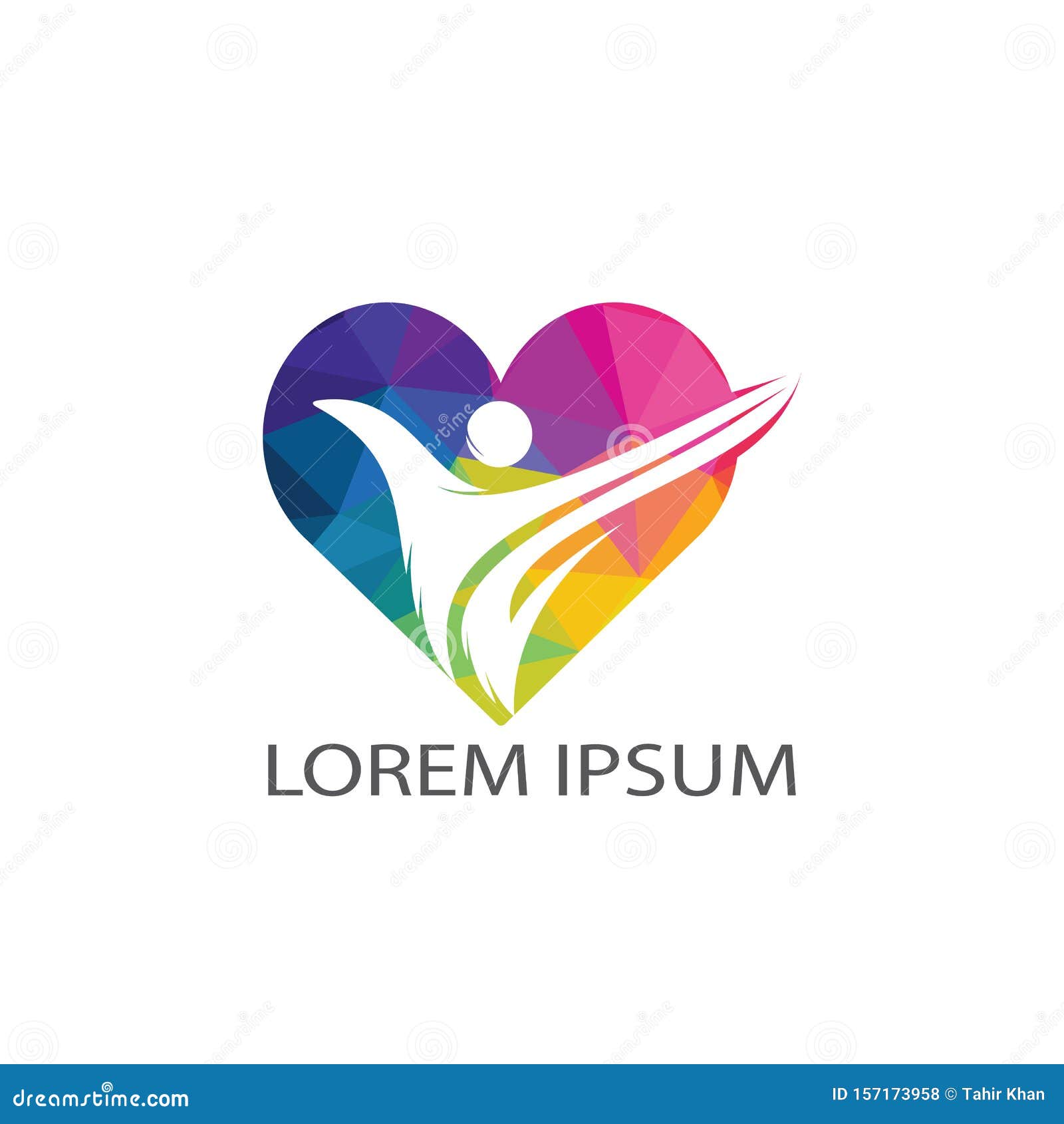 Active Human Character Logo Design. Stock Vector - Illustration of ...