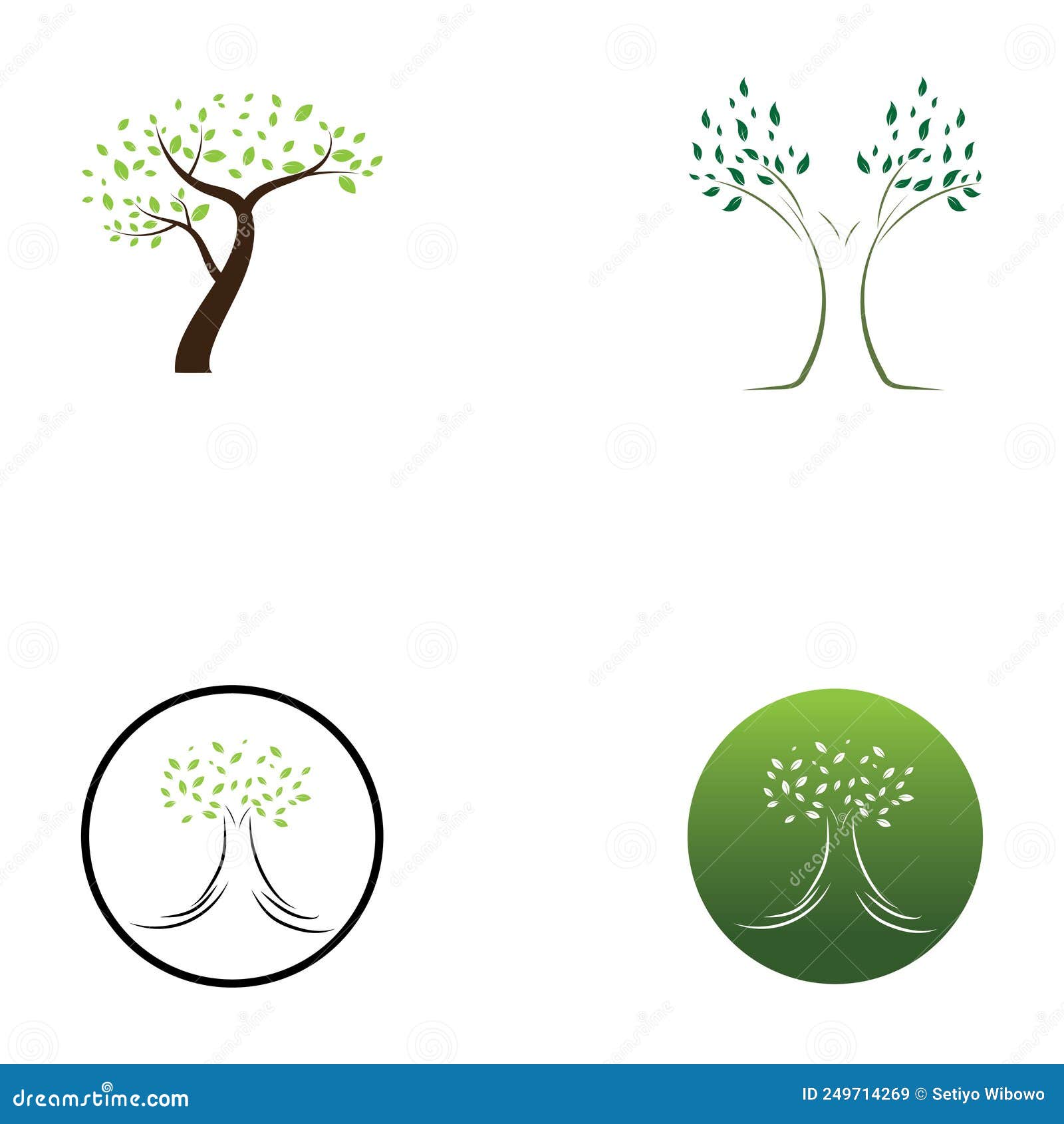 Creative Human Tree Concept Logo Design Template Stock Vector ...