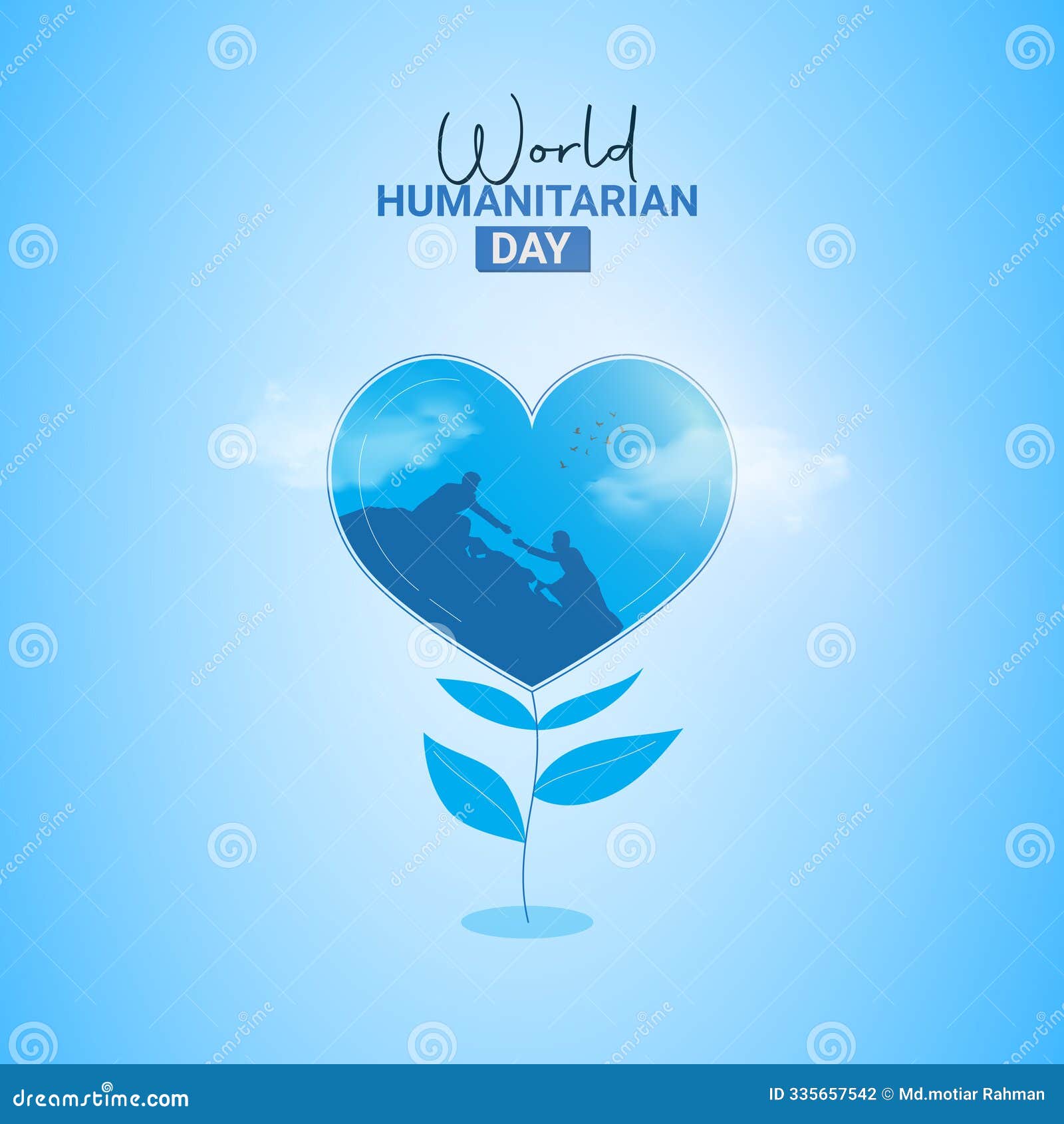 Creative Humanitarian Day Ads Design. Humanitarian Day, Humanitarian ...