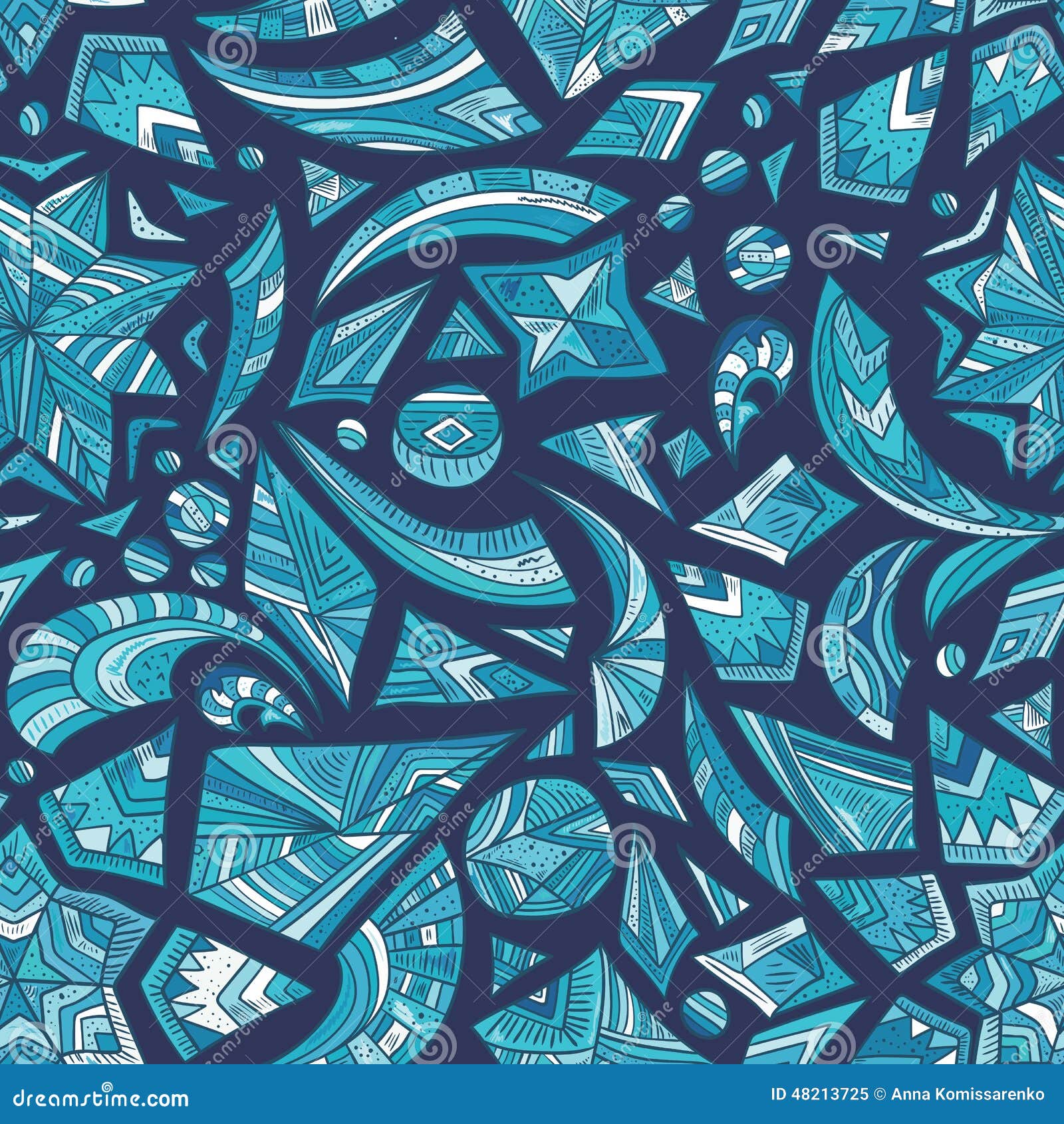 Creative Ice Tribal Pattern Stock Vector - Illustration of abstract ...