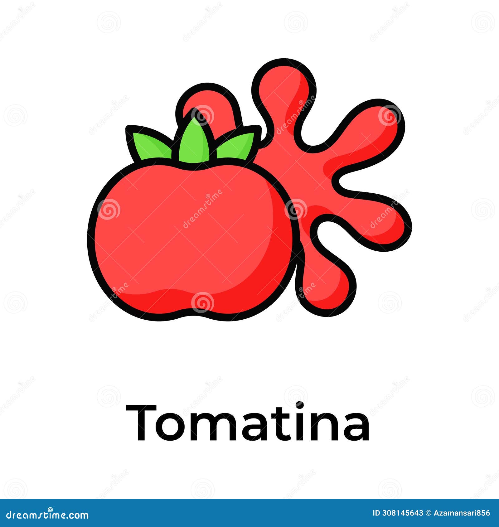 Creative Icon Design for Spanish La Tomatina, Tomato Festival Vector ...