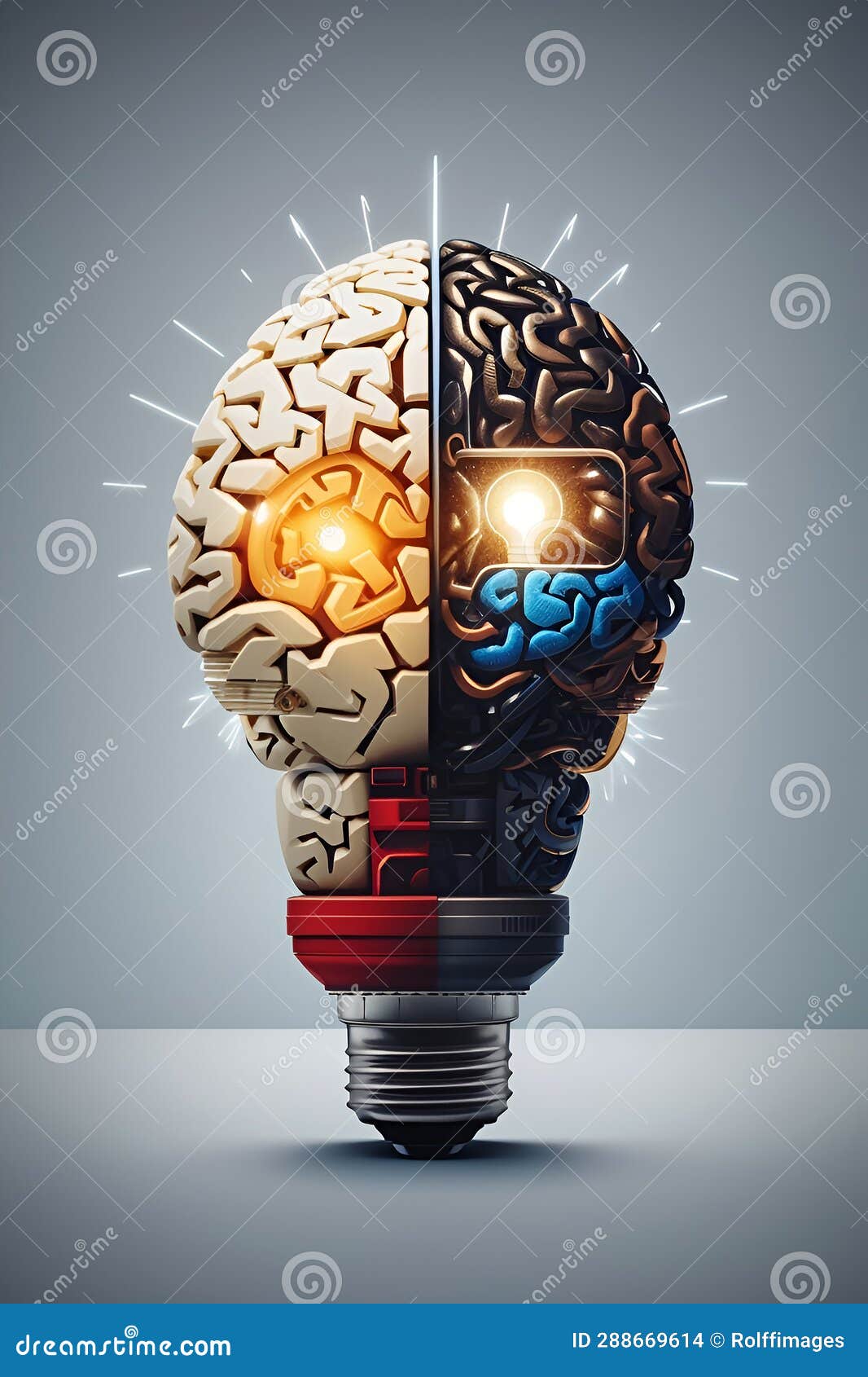 Half A Brain One Line Art. Continuous Line Drawing Of Human, Internal ...