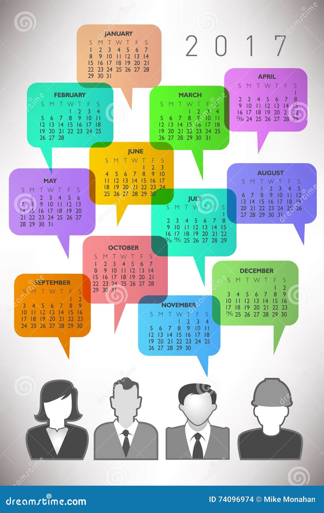 People And Calendar. Entrepreneurship Schedule Plan, Work Planning ...