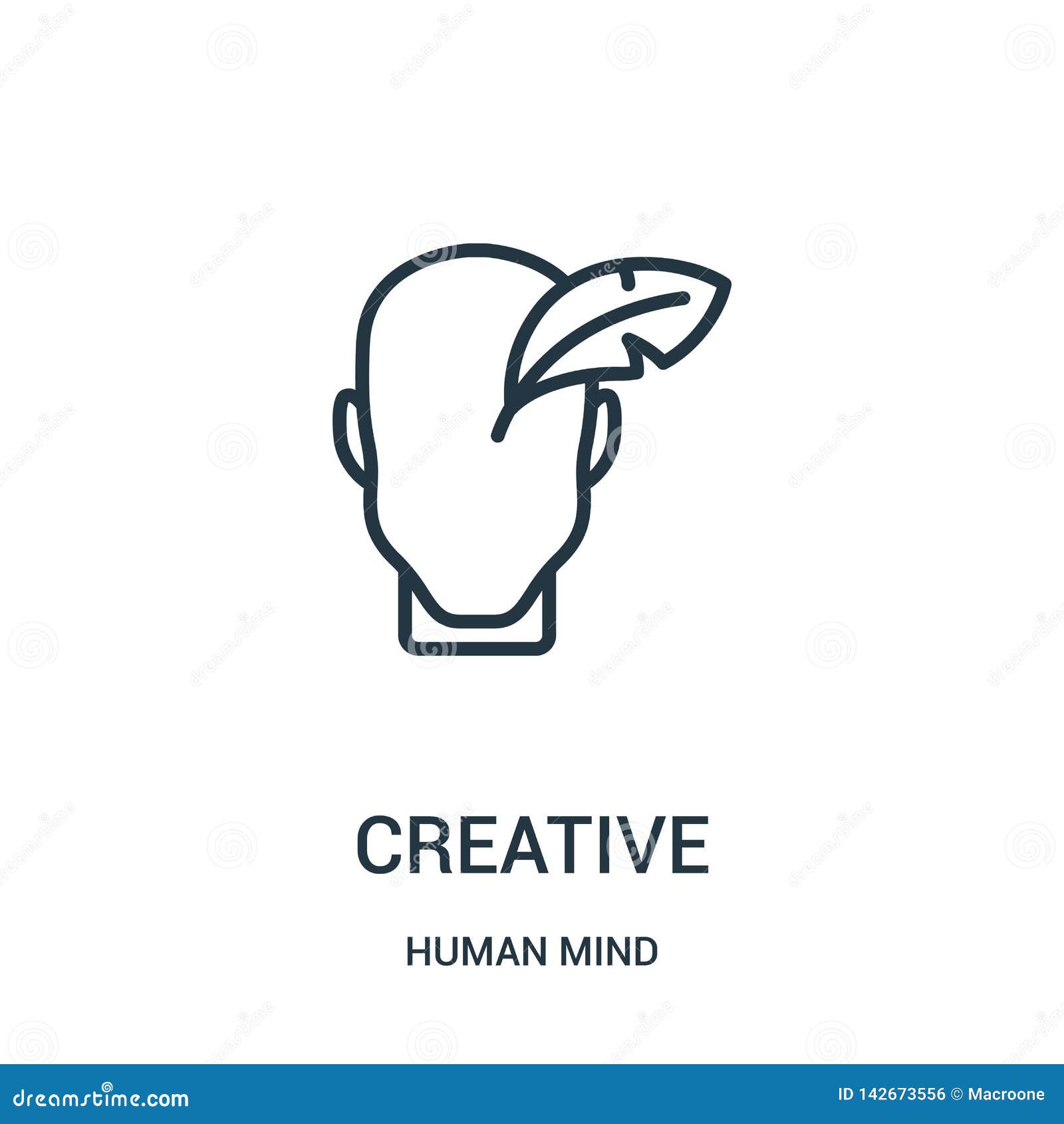 Creative Icon Vector from Human Mind Collection. Thin Line Creative ...