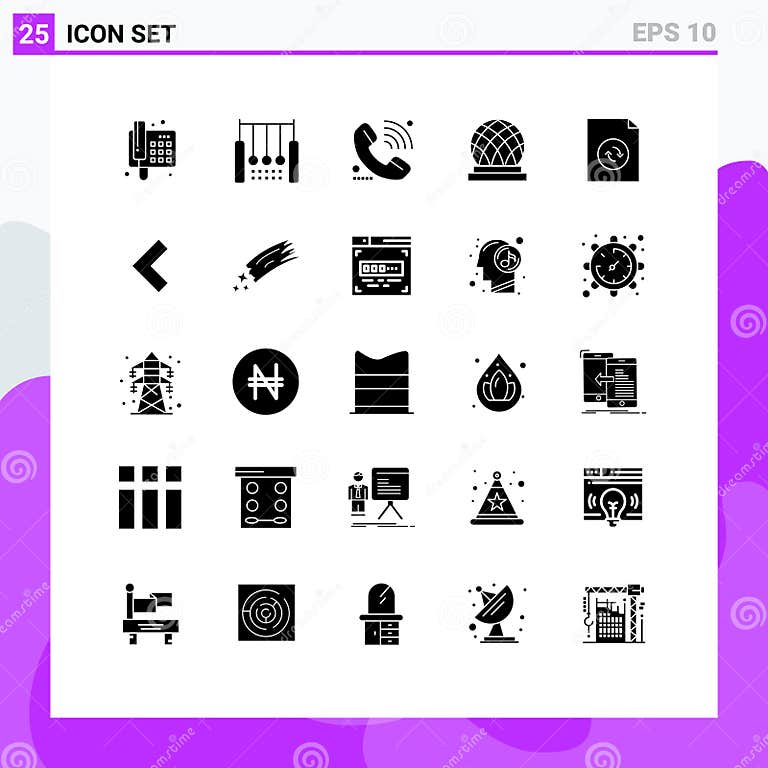 25 Creative Icons Modern Signs and Symbols of Dome, Canada, Rings ...