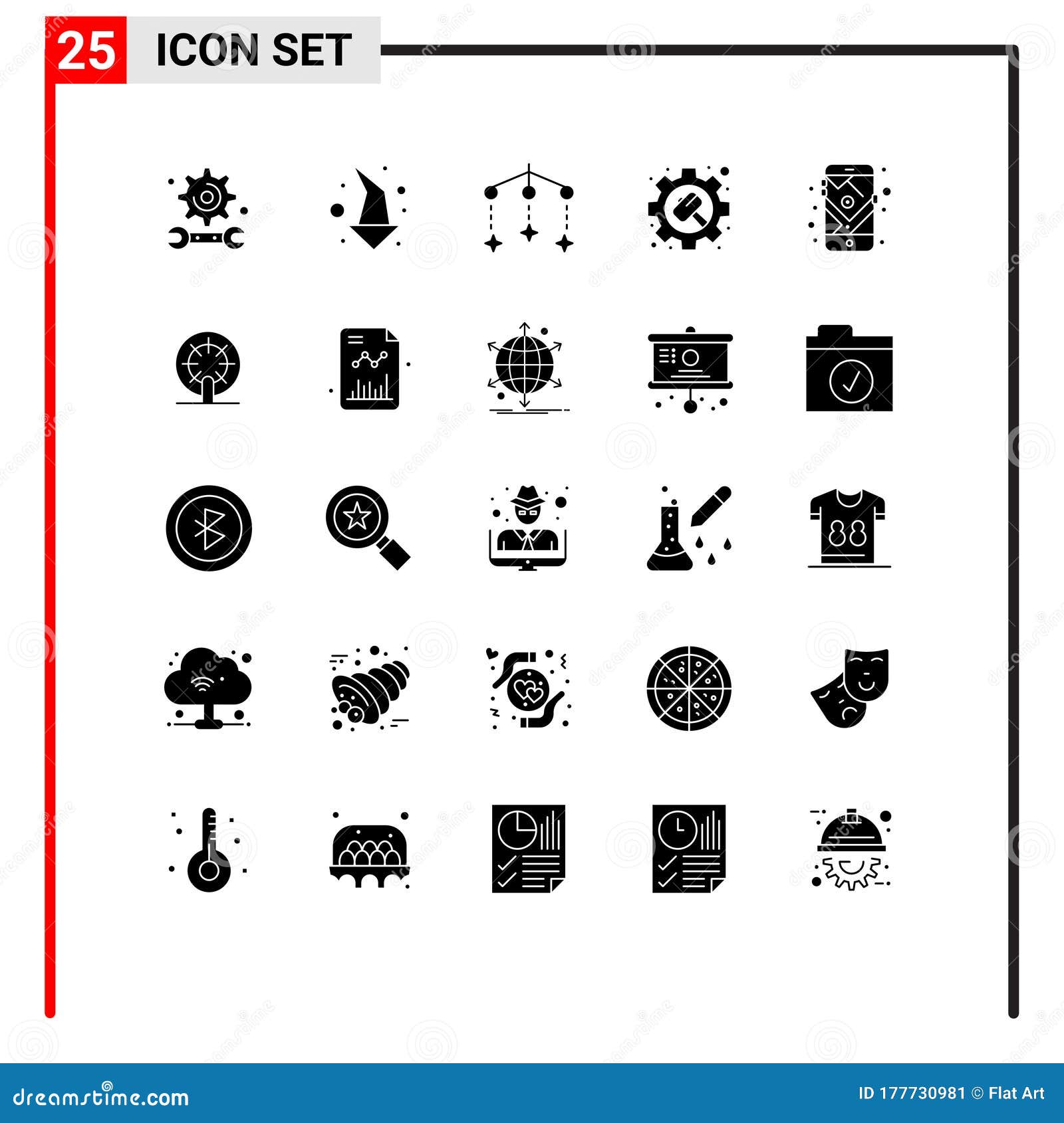 25 Creative Icons Modern Signs and Symbols of Navigation, Gps, Baby ...