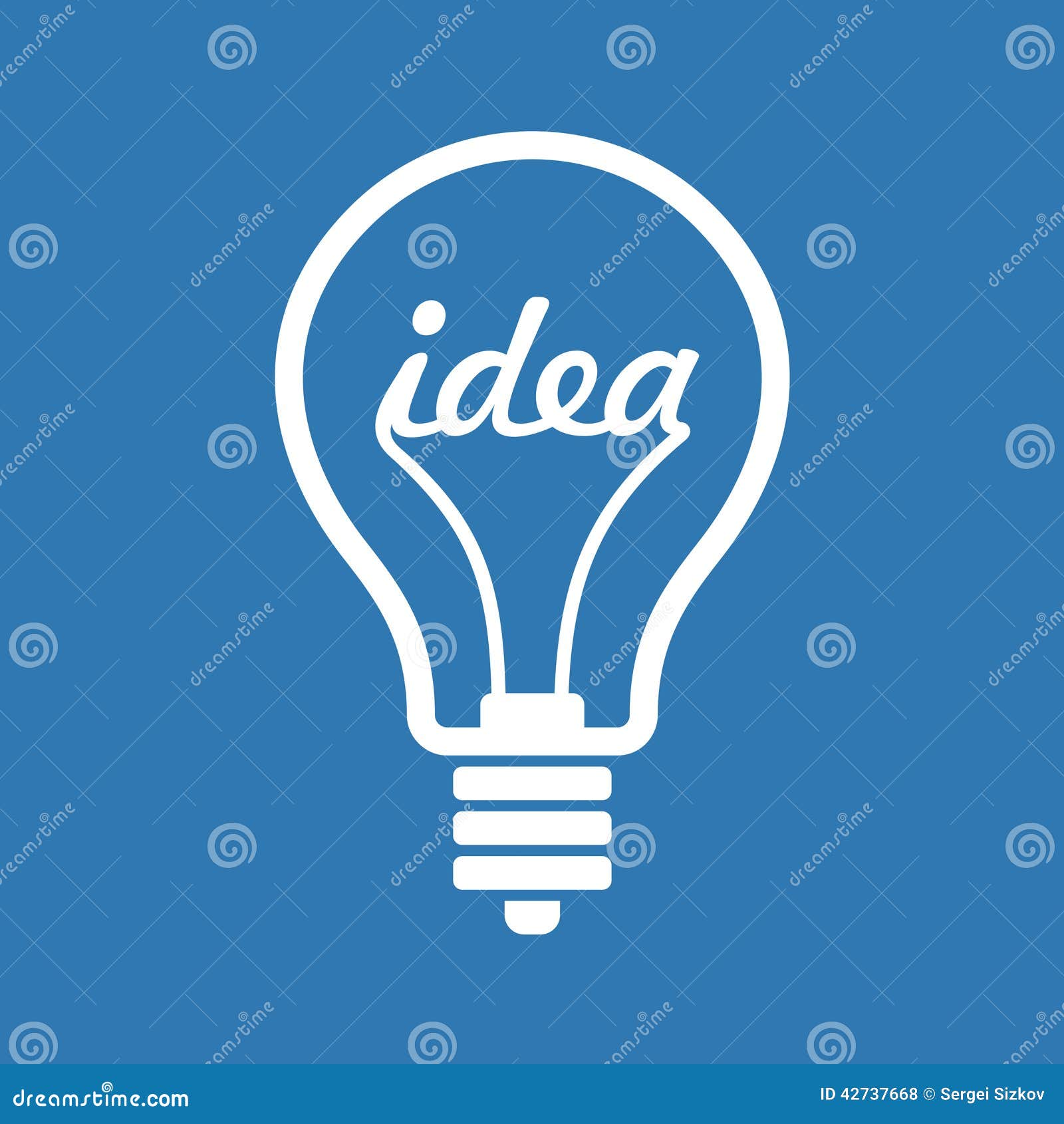 Creative Idea in Bulb Shape As Inspiration Concept Stock Vector ...