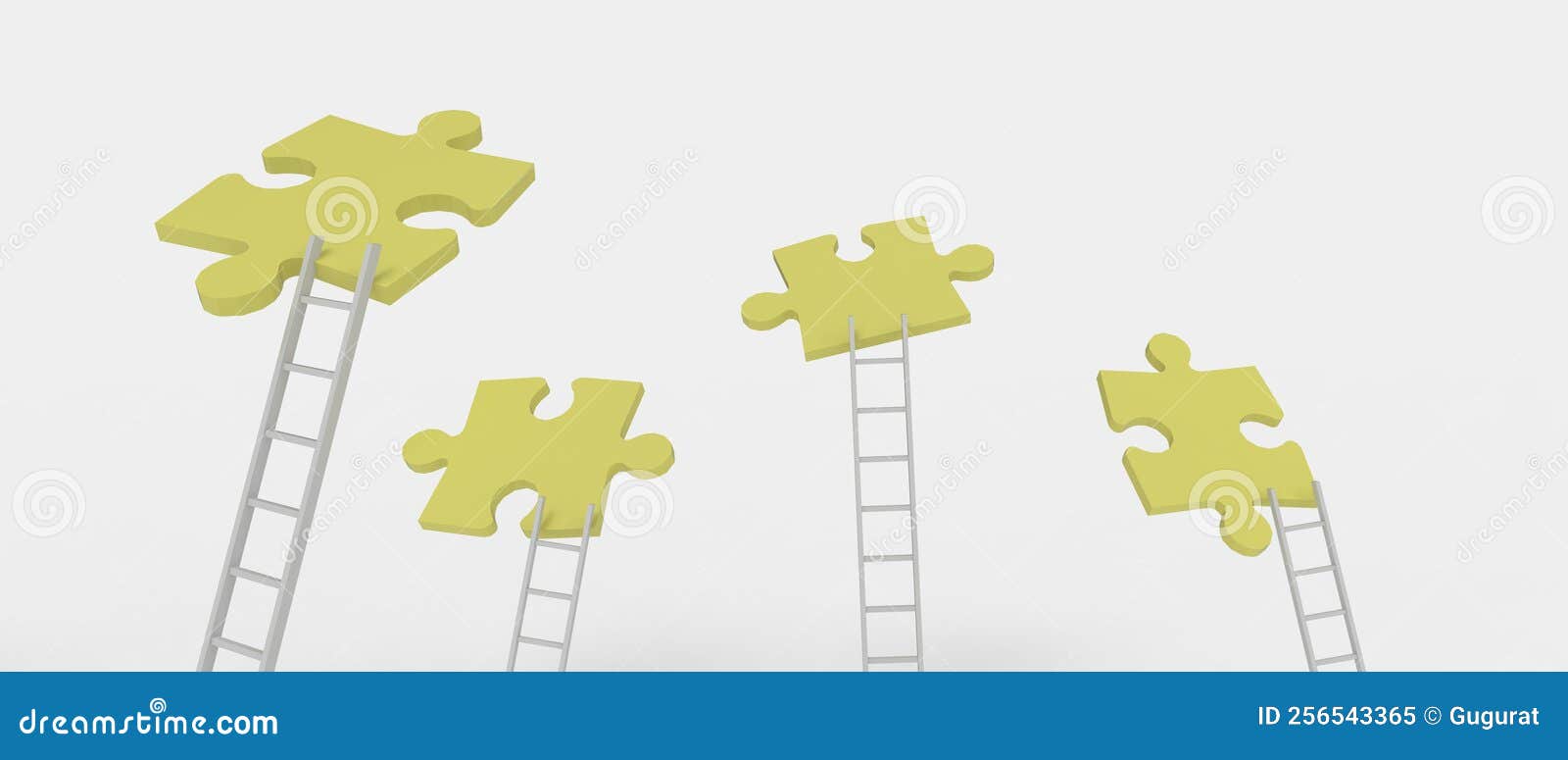 Creative Idea. Business Ideas of Success Jigsaw and Business Ladder for ...