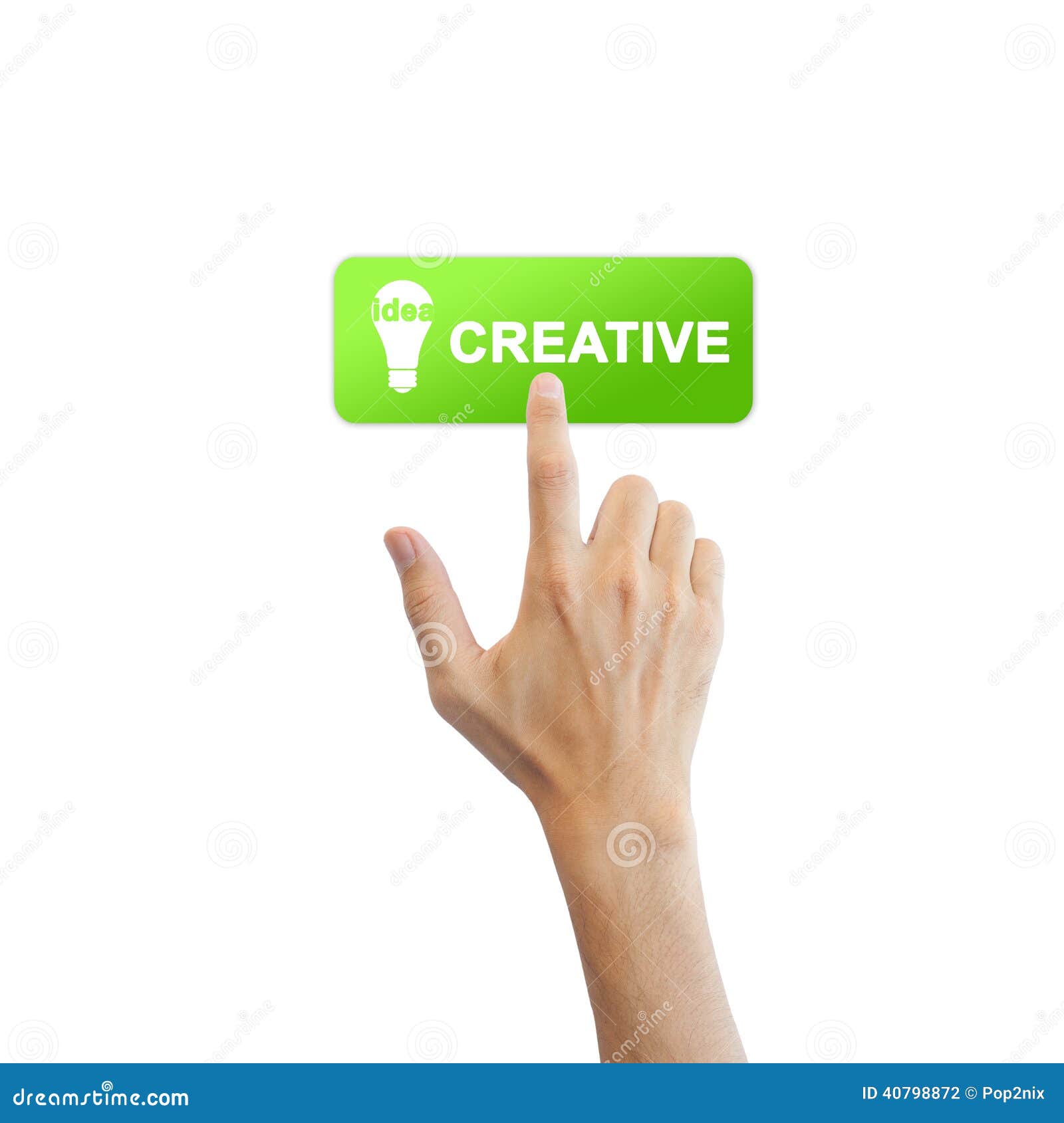 Creative idea button stock photo. Image of electricity - 40798872