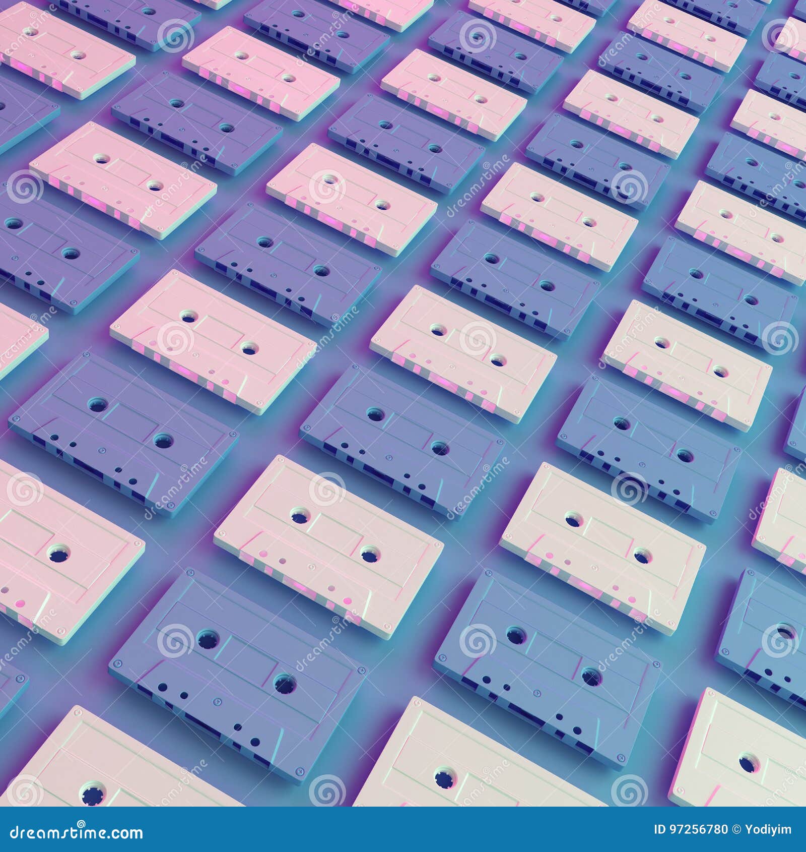 Creative Idea Cassette Tape Minimal Concept. Stock Illustration ...