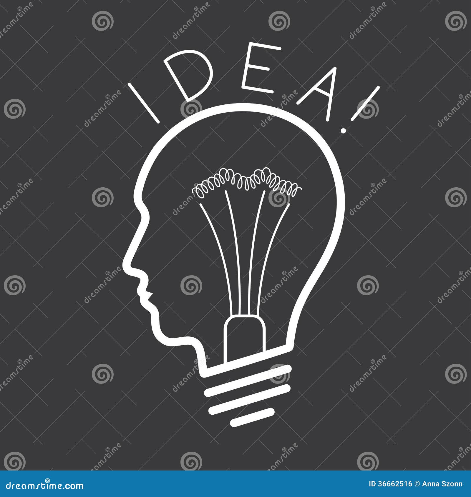 Creative Idea Concept Background. Stock Vector - Illustration of ...