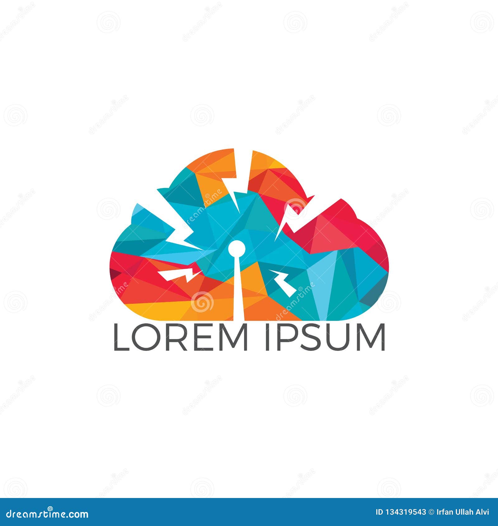 Cloud Computing Logo Design. Database Storage Services Web Technology Logo. Stock Illustration ...