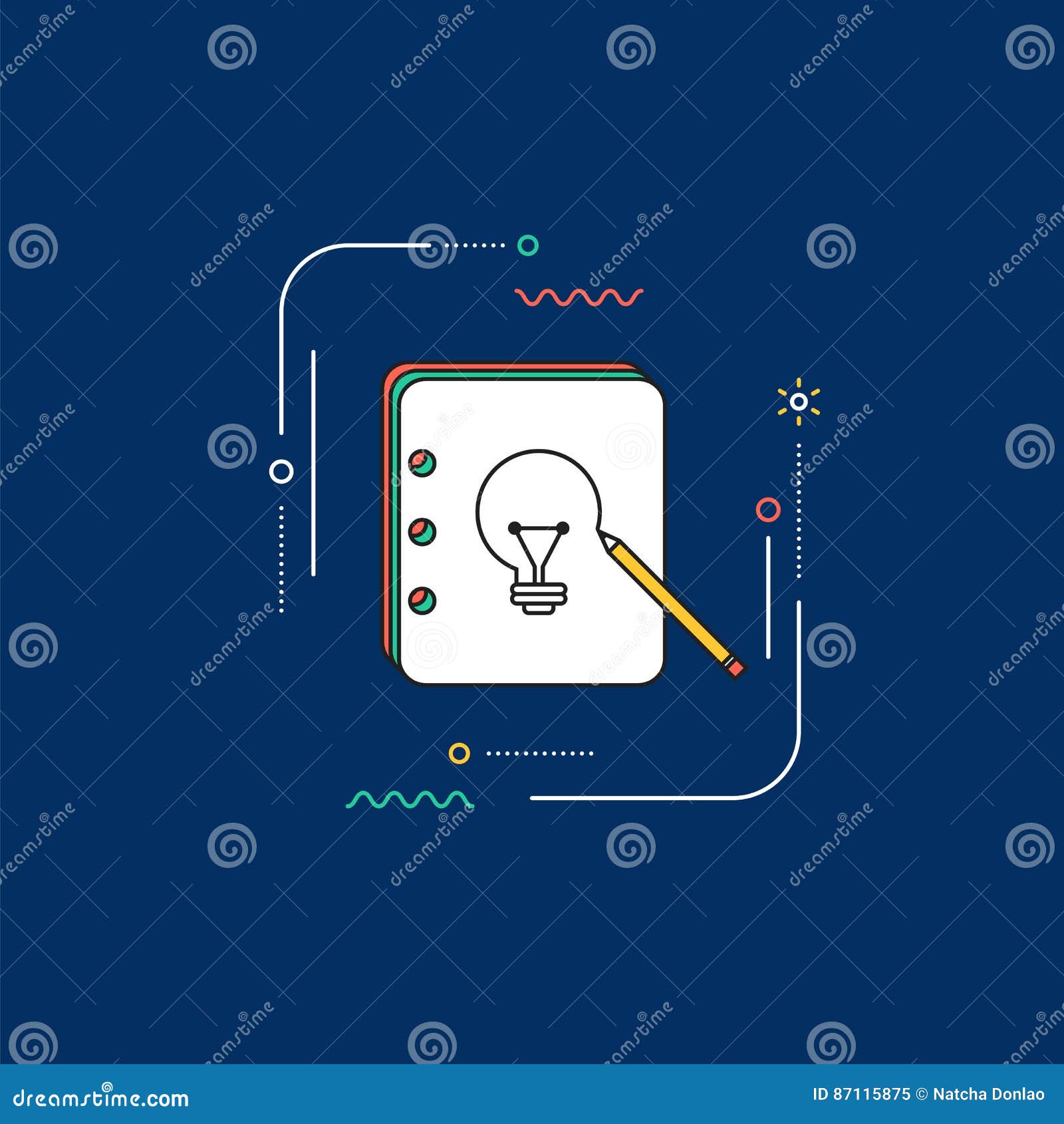 Creative Idea Concept, Inspiration Process Vector Illustration Stock ...