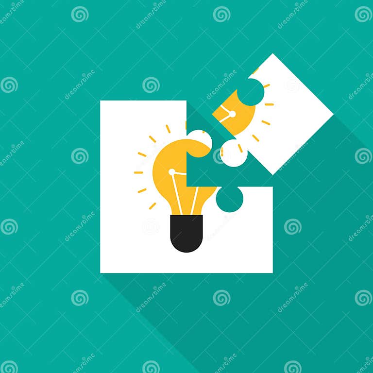 Creative Idea Concept, Inspiration Process Vector Illustration Stock ...