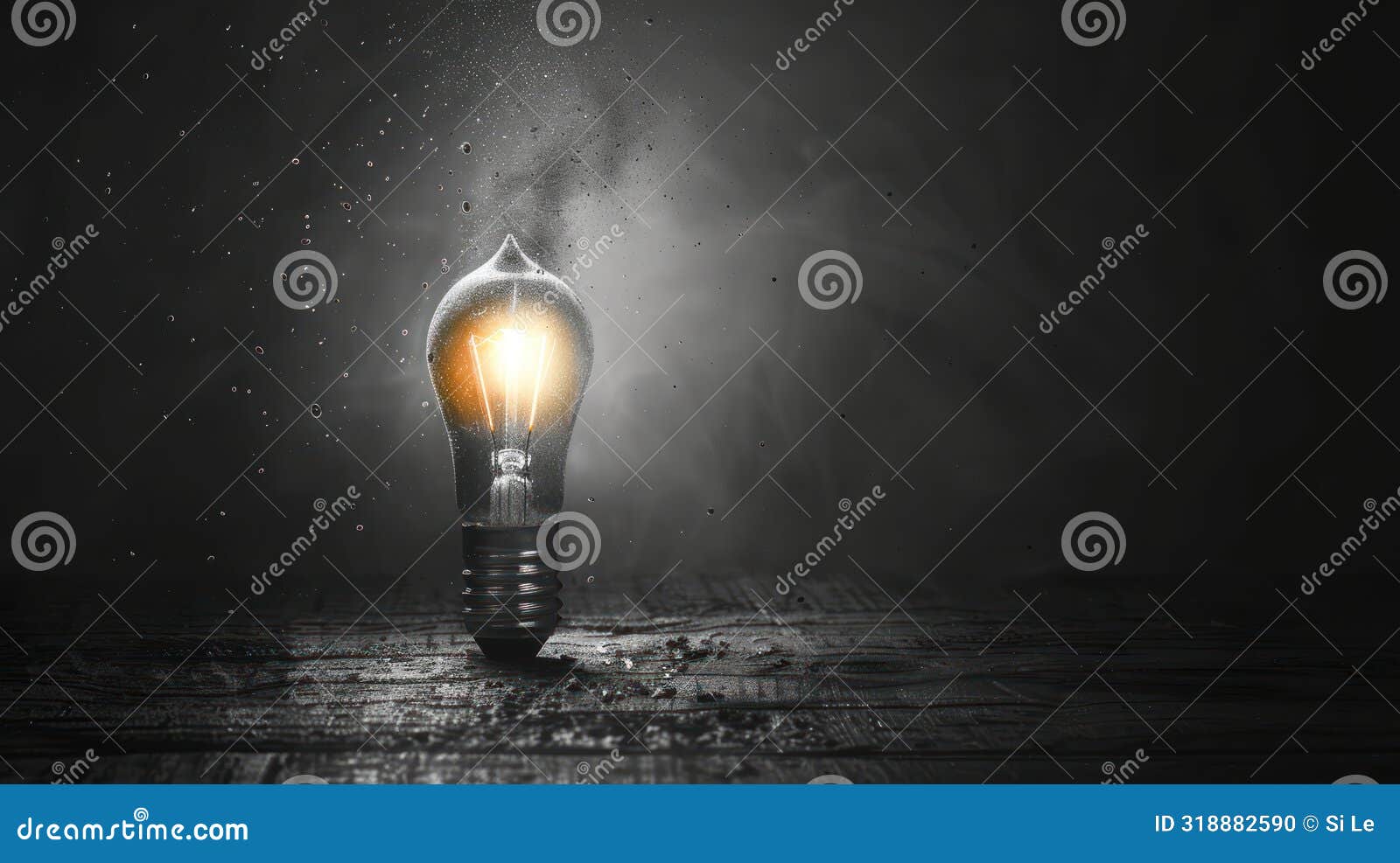 Creative Idea Concept: Pencil Drawing of Bulb with Light Stock ...