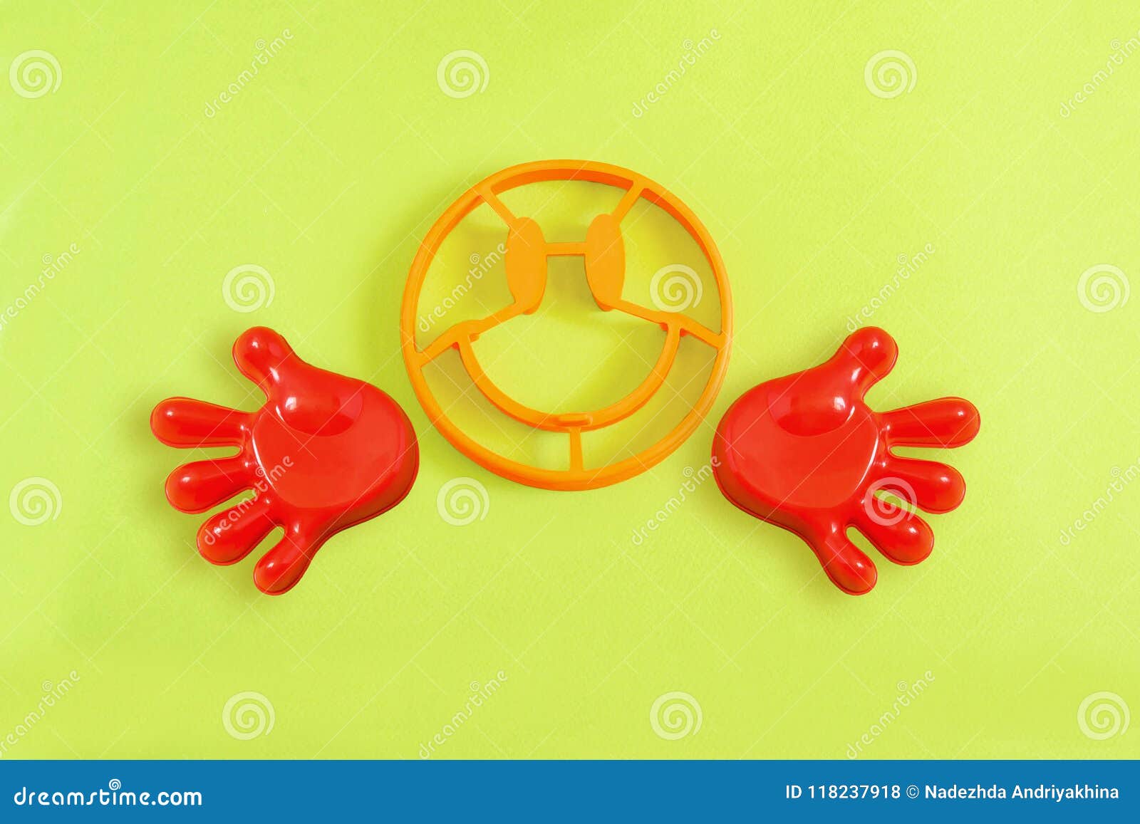 Creative Idea: Forms for Baking in Shape of Face with Smile and Stock ...