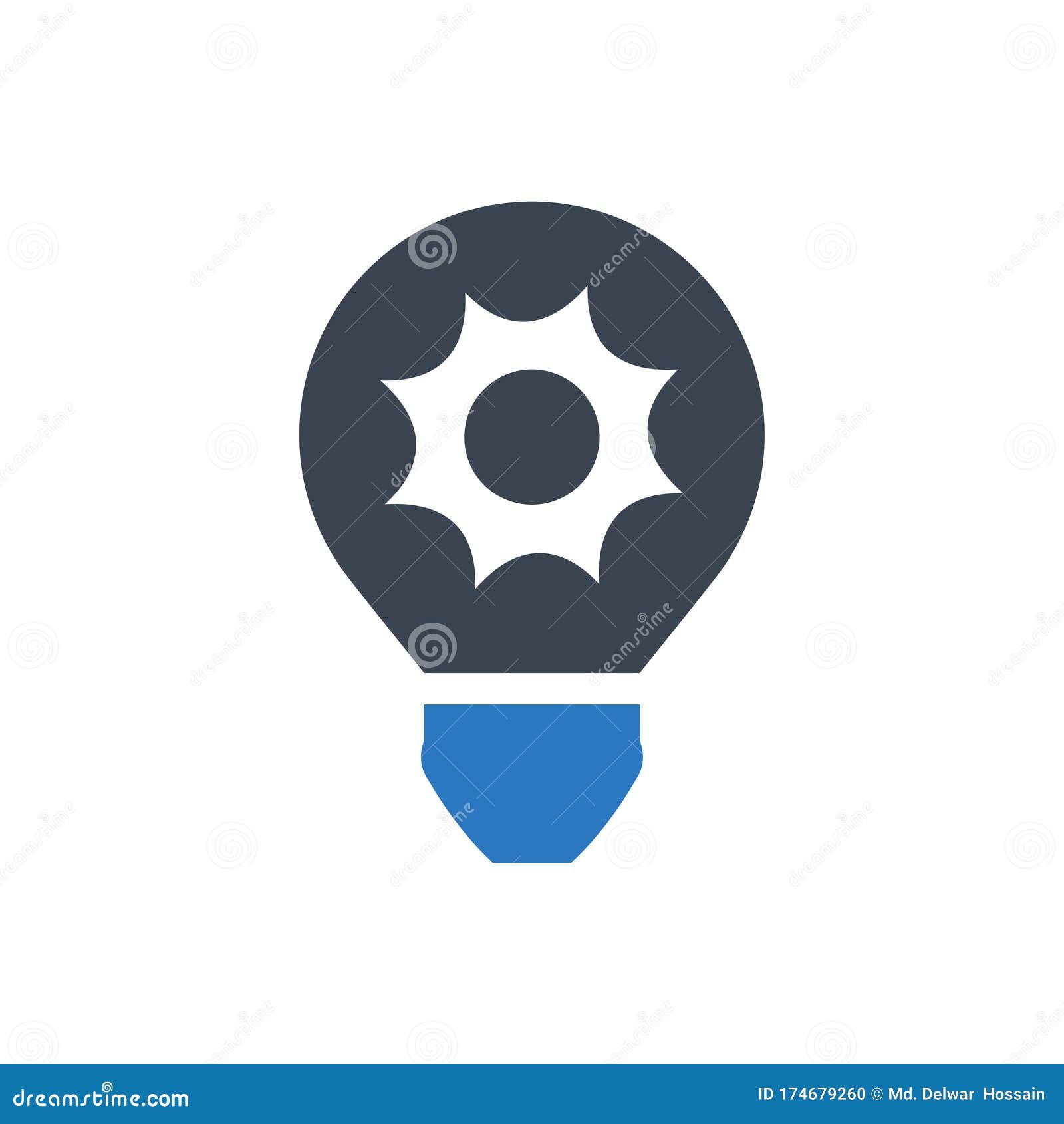 Creative idea icon stock vector. Illustration of creativity - 174679260