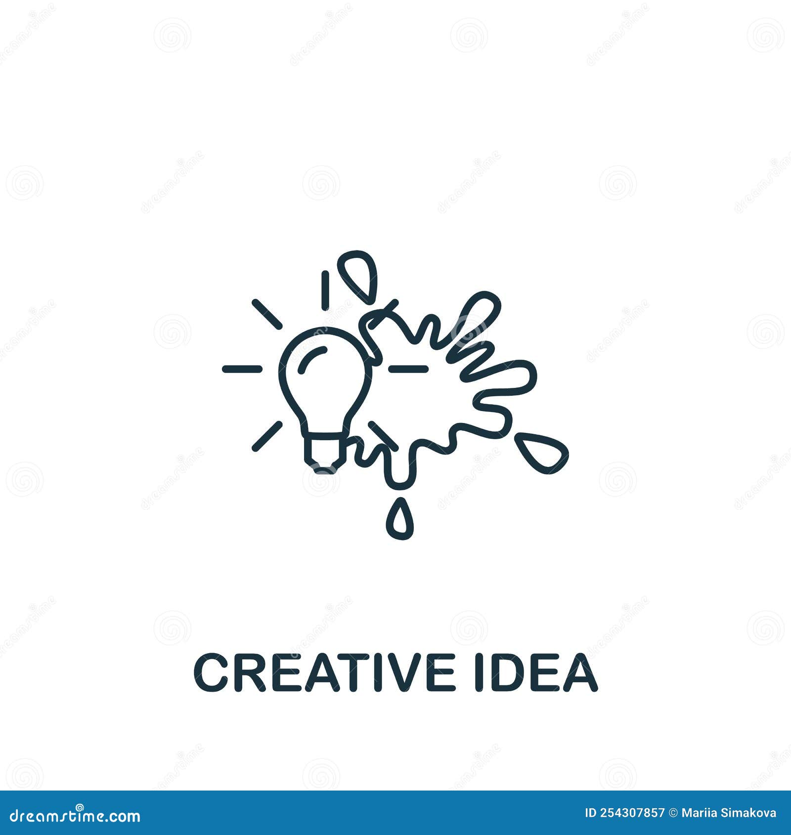 Creative Idea Icon. Line Simple Icon for Templates, Web Design and ...