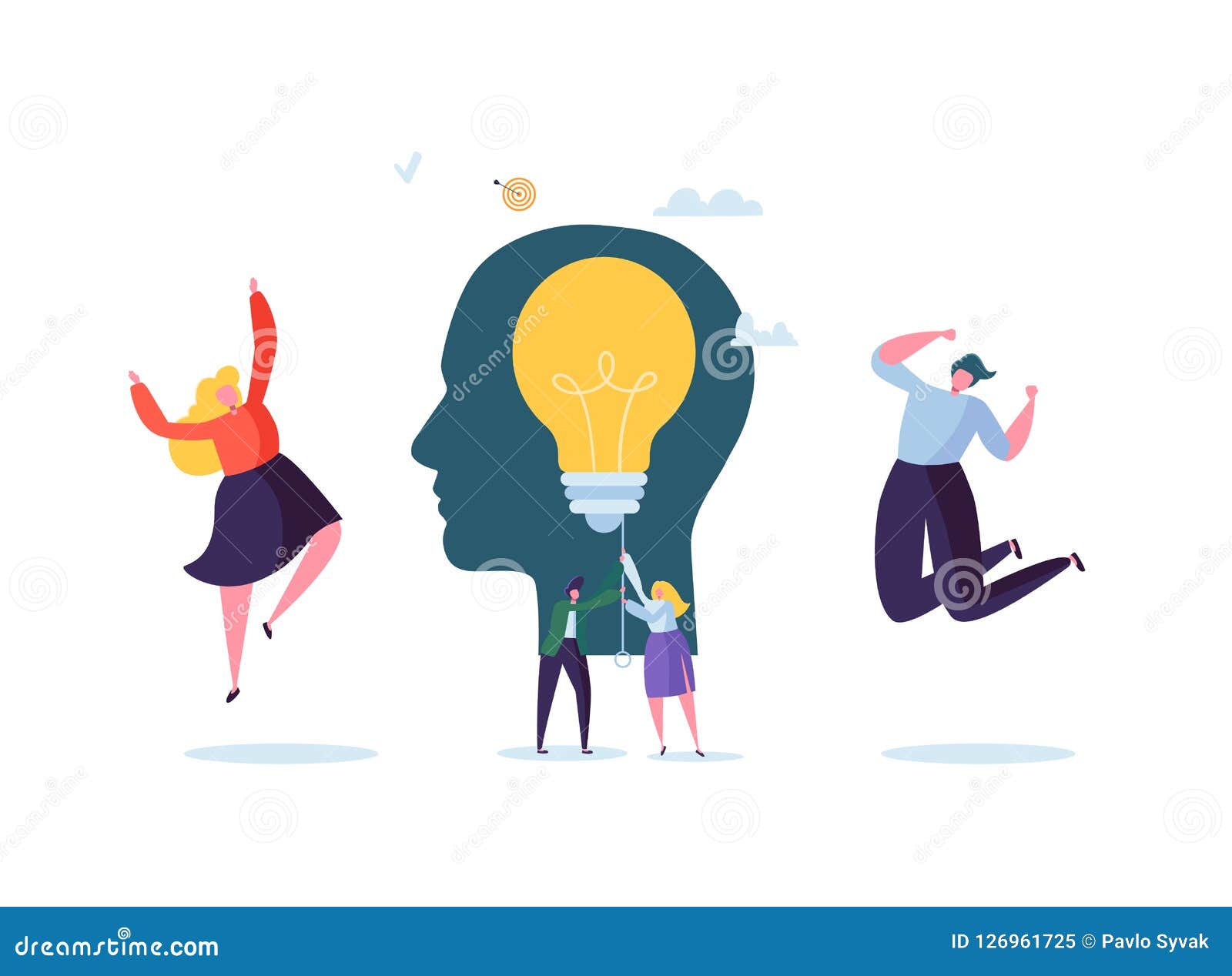 Creative Idea, Imagination, Innovation Concept with Light Bulb ...