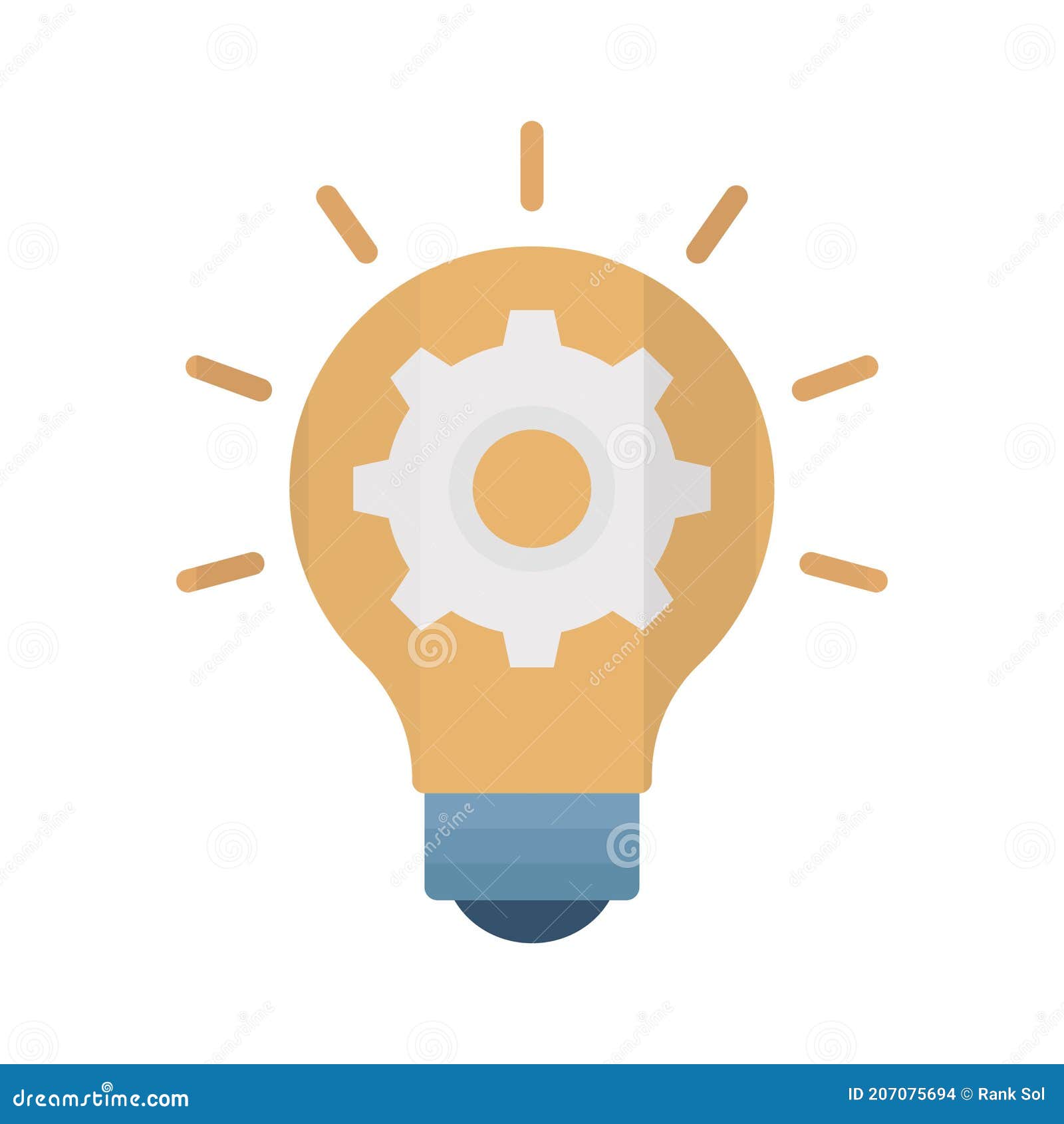 Creative Idea Isolated Vector Icon Which Can Easily Modify or Edit ...