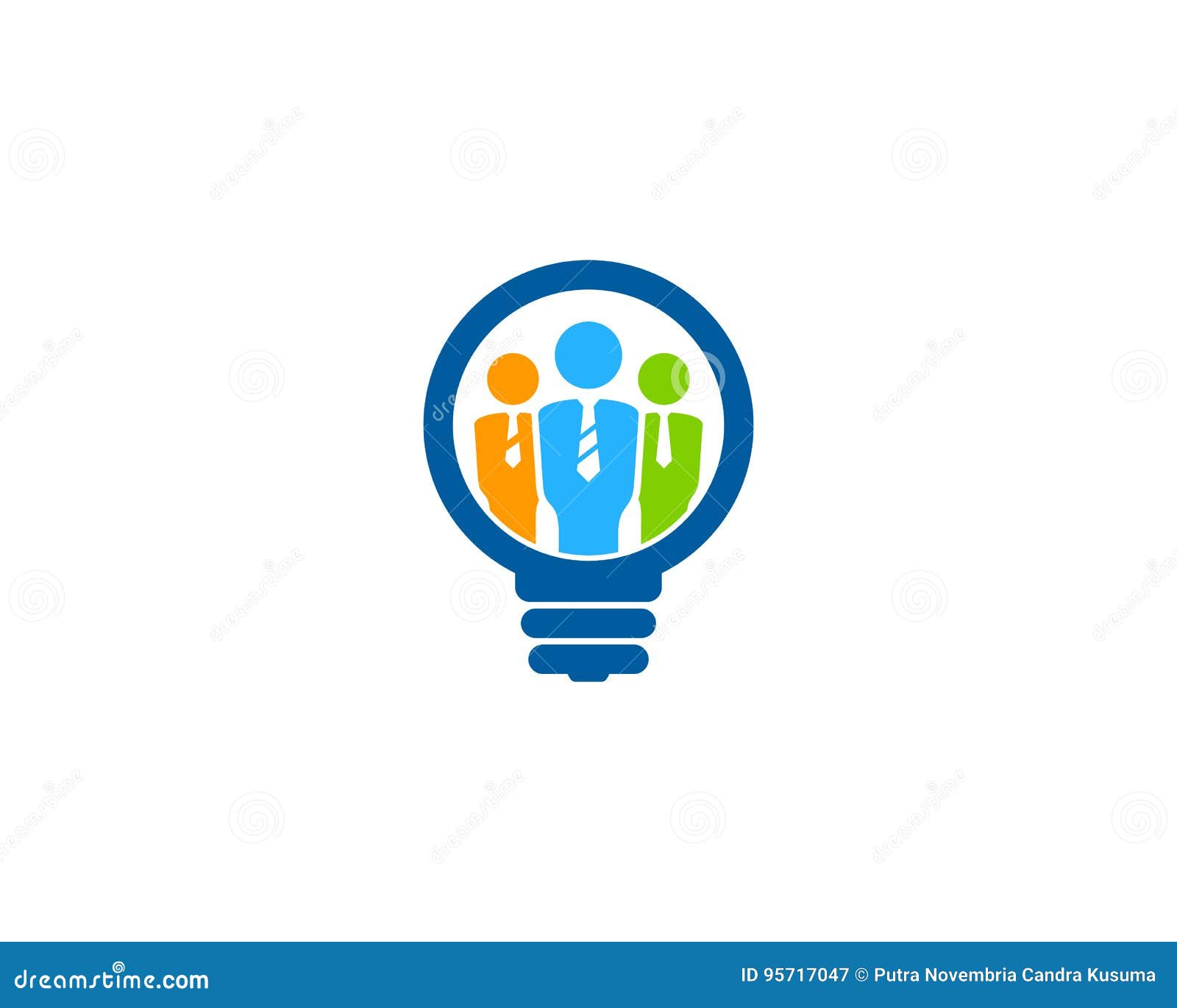 Creative Idea Job Icon Logo Design Element Stock Vector - Illustration ...