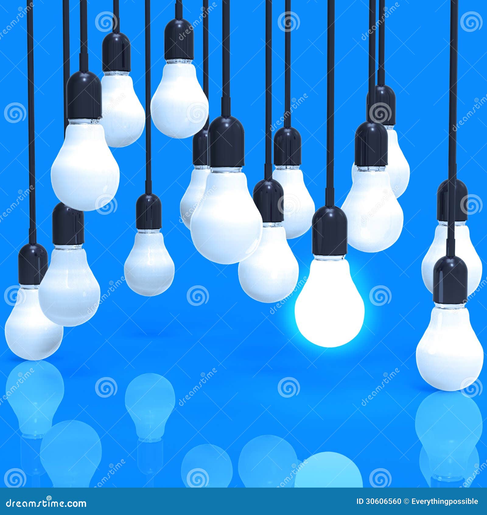 Idea Concept Light Bulb Blue Stock Illustrations – 15,566 Idea Concept ...