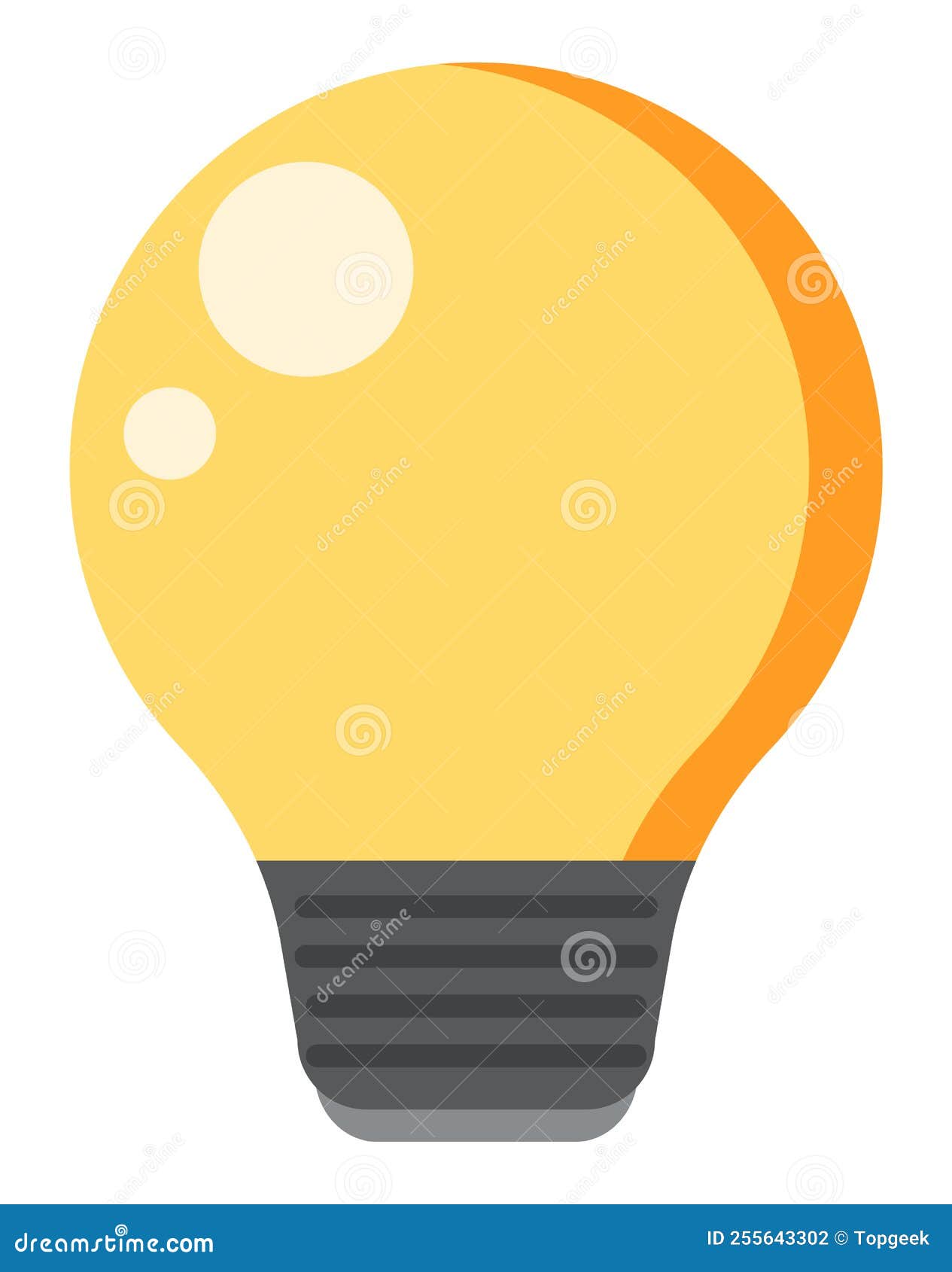 Creative Idea in Light Bulb Shape Stock Vector - Illustration of ...