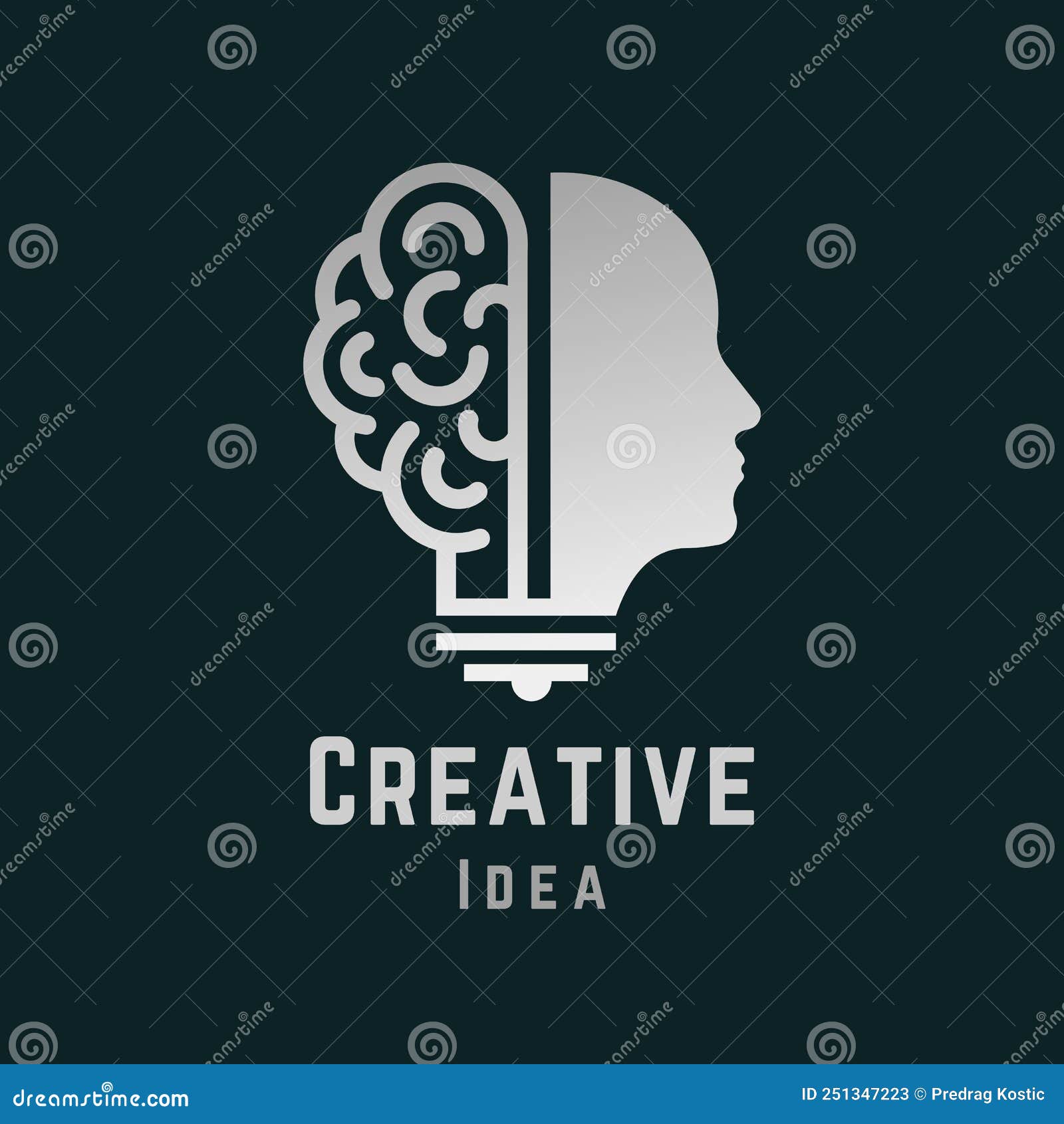 Creative Idea Logo Design Icon Stock Illustration - Illustration of ...