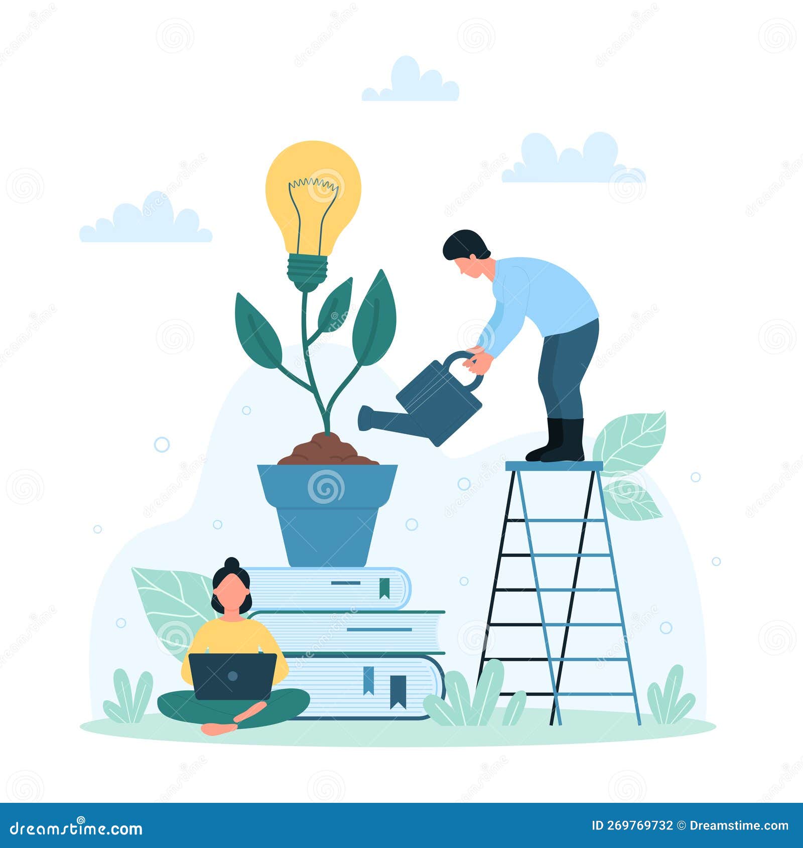 Creative Idea Research and Development, Tiny People Grow Light Bulb ...