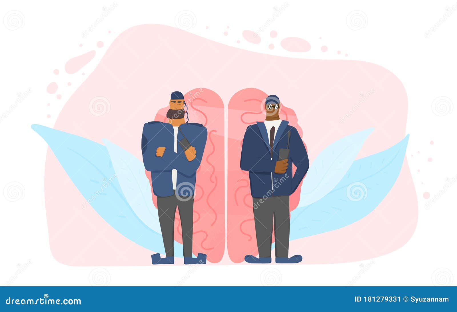 Security Guard Man Person Concept. Vector Design Stock Vector ...