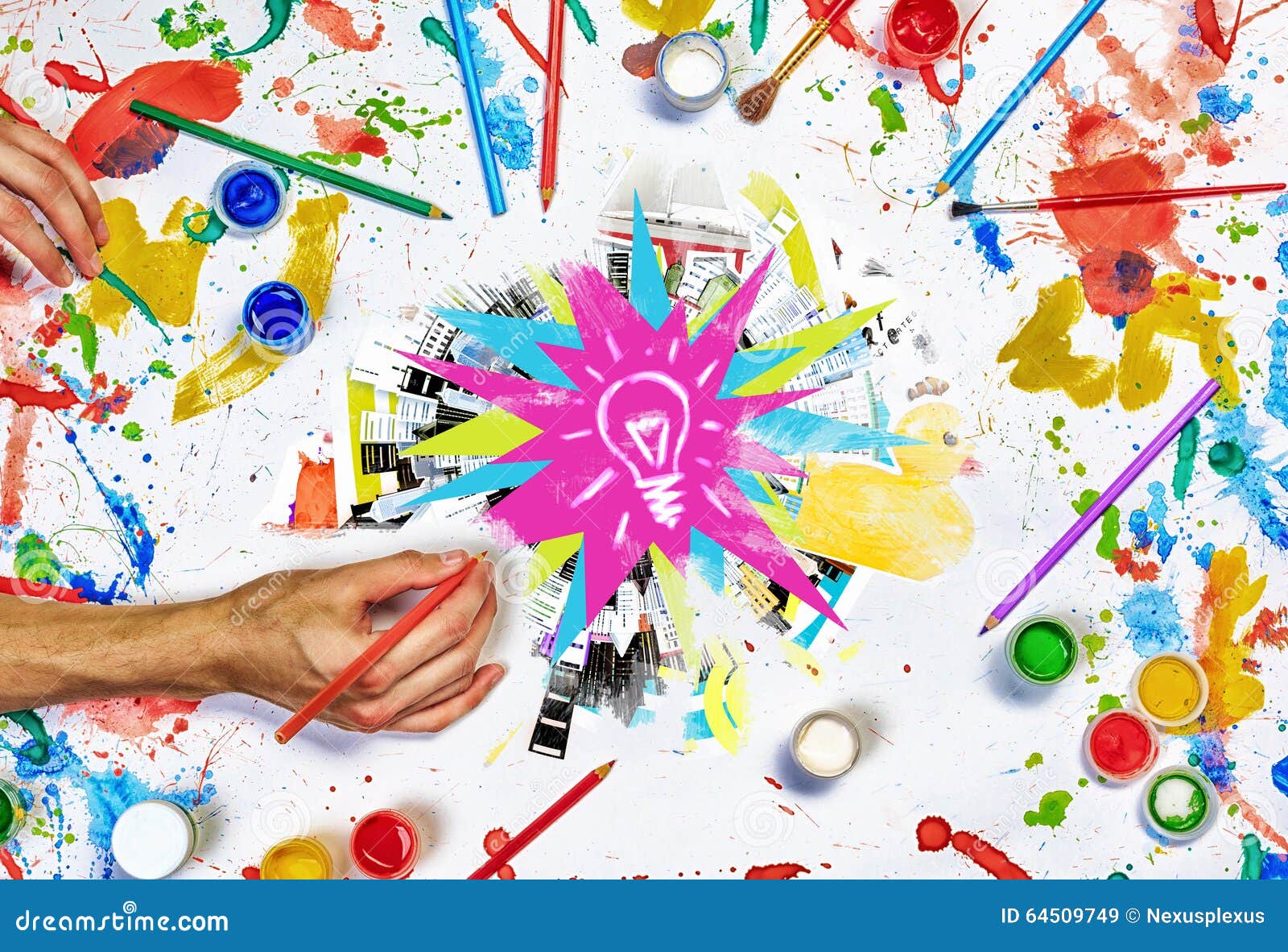Creative idea work stock image. Image of think, creative - 64509749