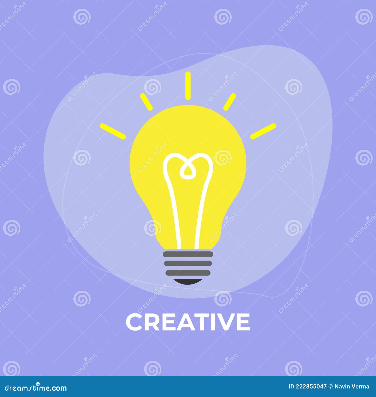 Vector Illustration for Creative Ideas Bulb Stock Vector - Illustration ...