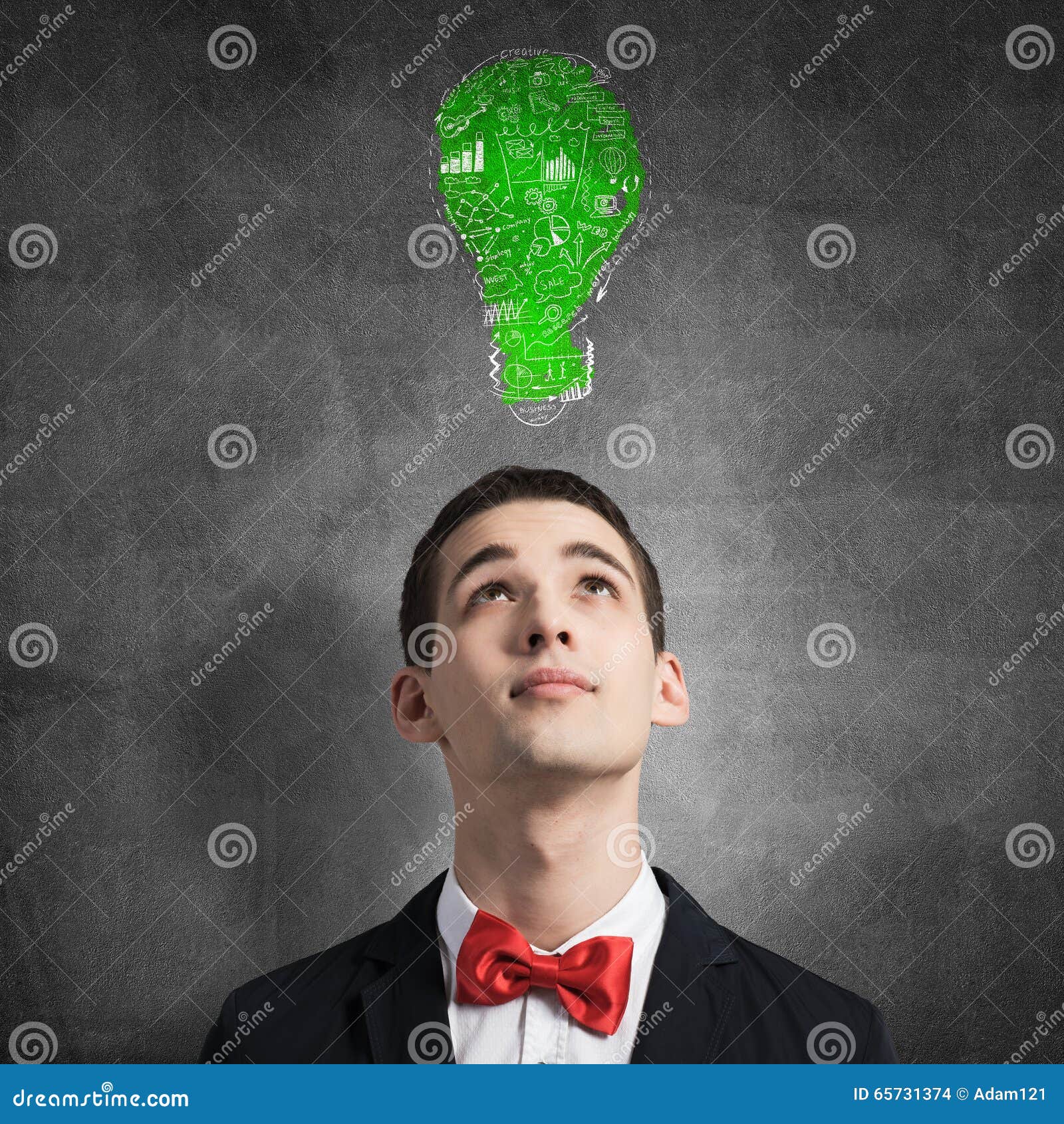 Creative ideas in head stock photo. Image of learning - 65731374