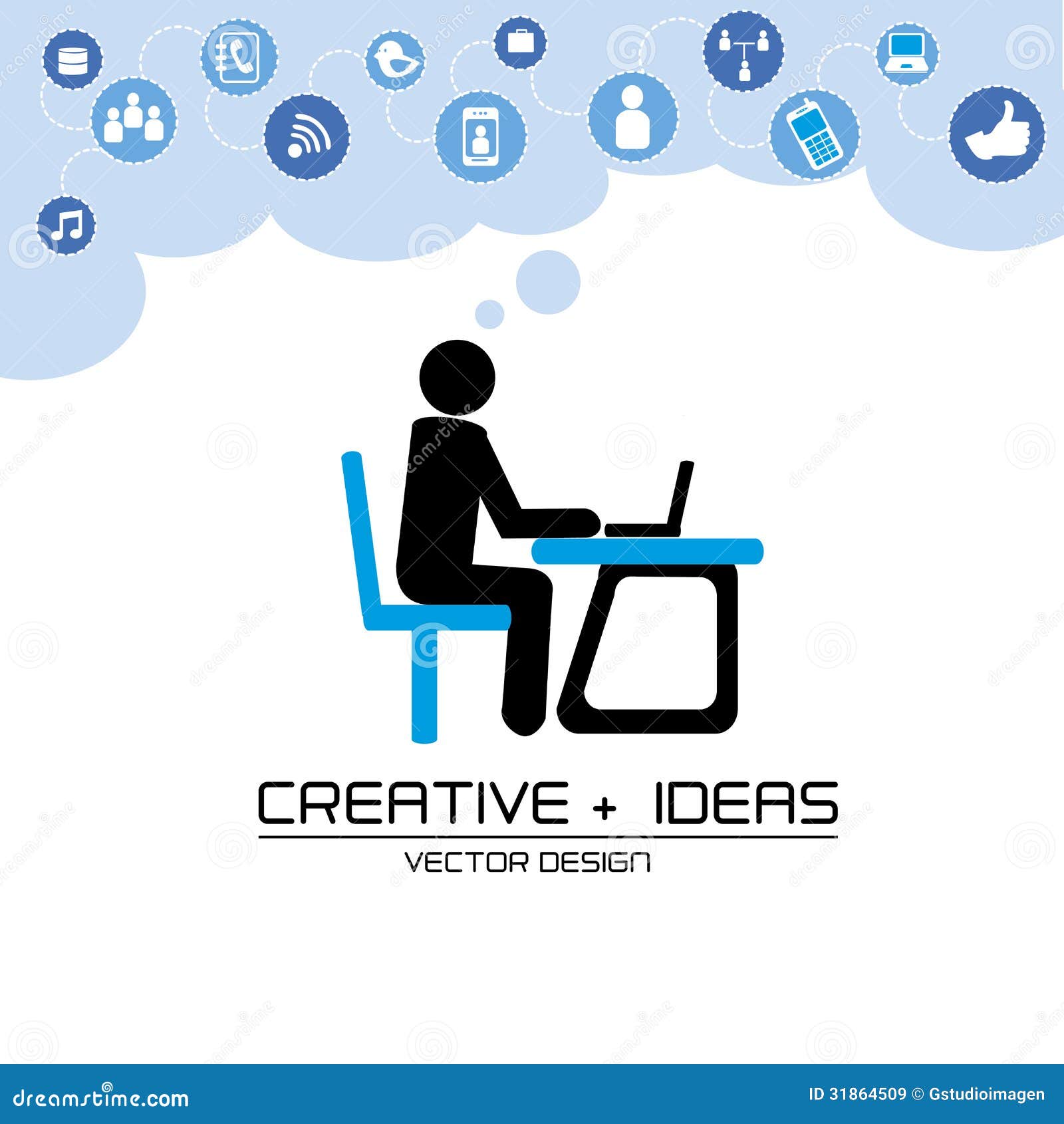 Creative ideas stock vector. Illustration of creativity - 31864509