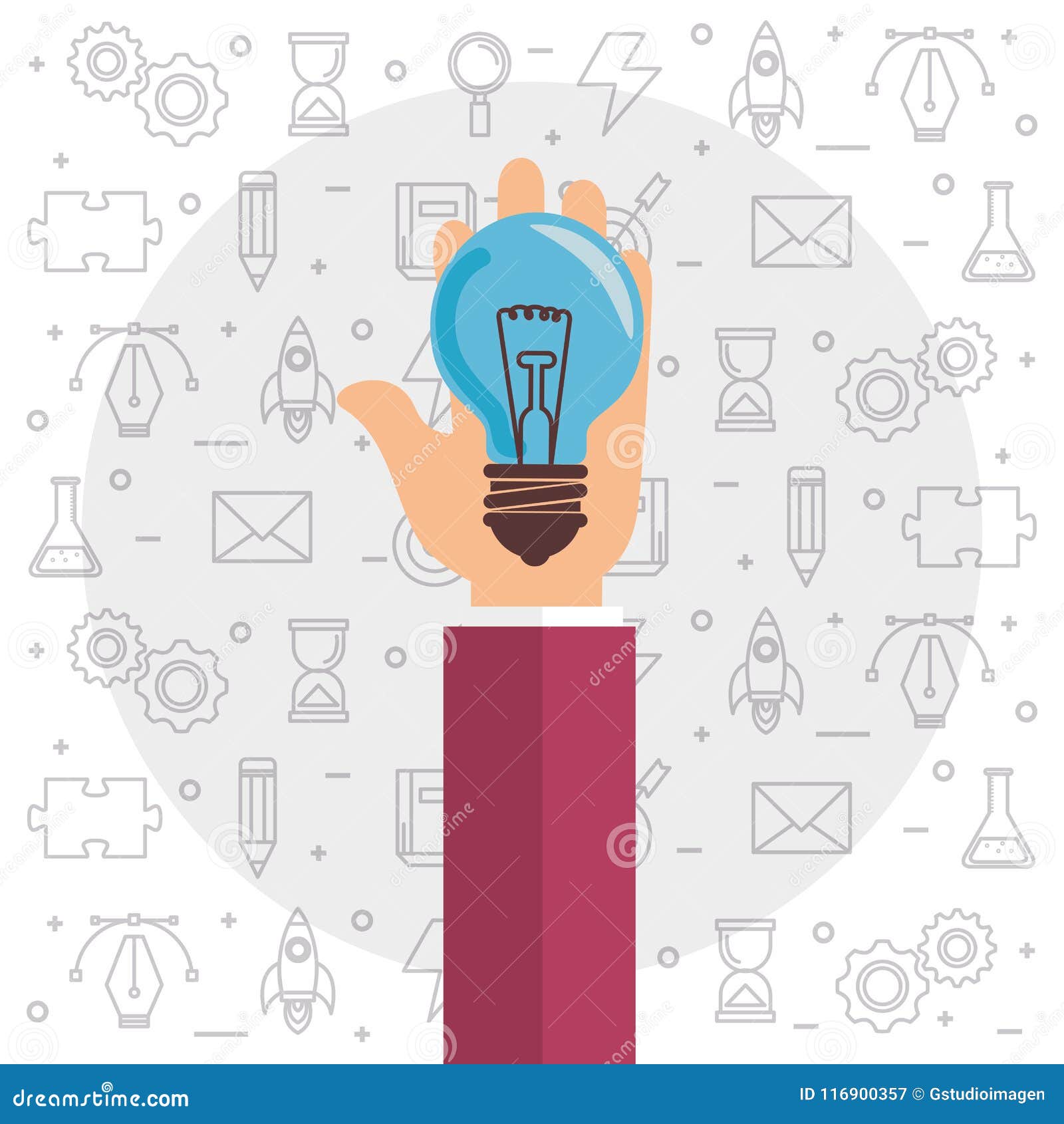 Creative ideas set icons stock vector. Illustration of innovation ...