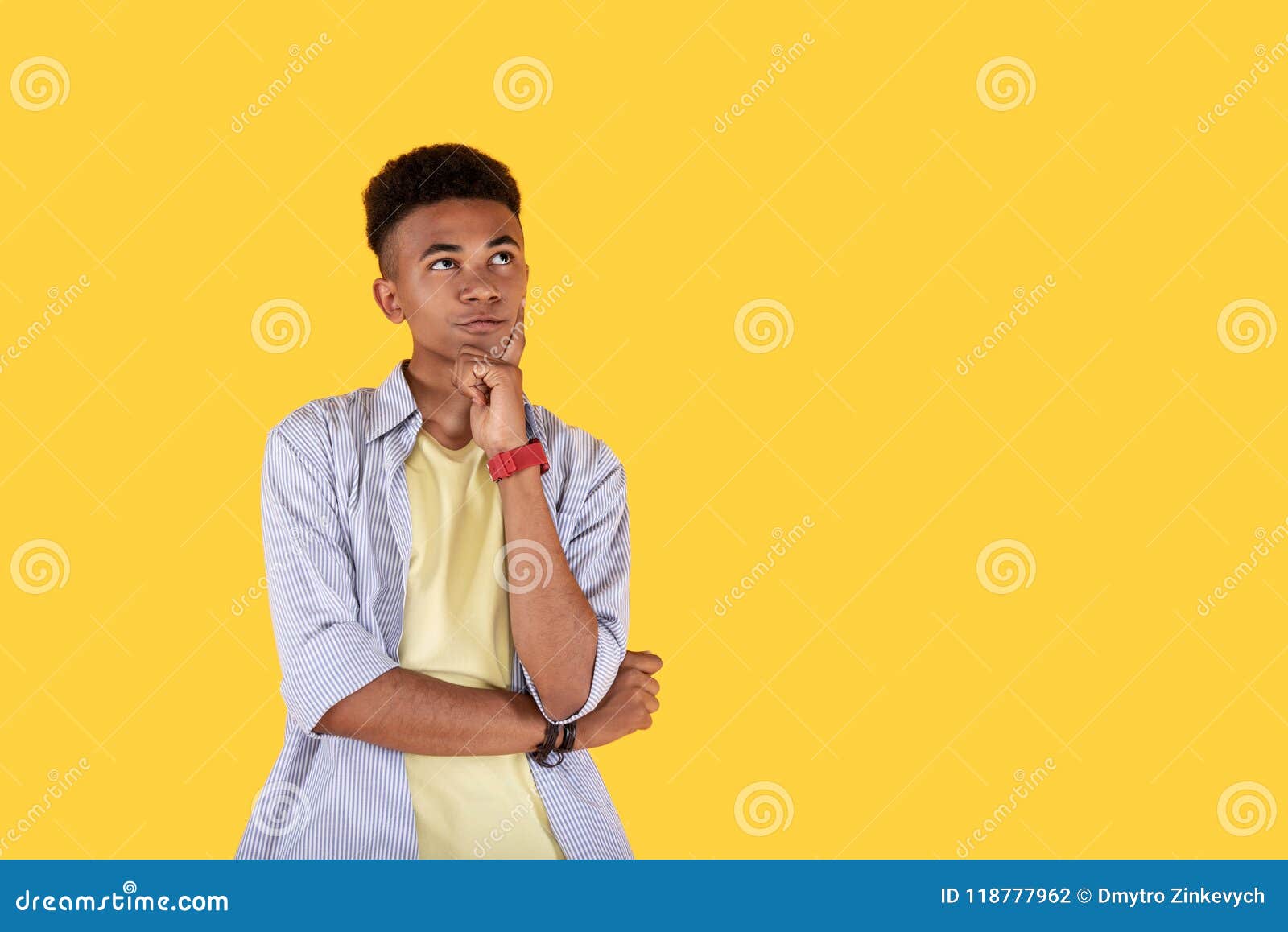 Smart Creative Man Thinking Stock Photo - Image of handsome ...