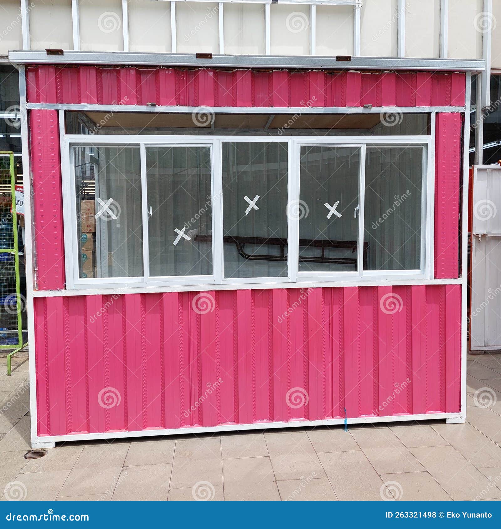 Creative Ideas for Stalls from Containers Stock Photo - Image of window ...